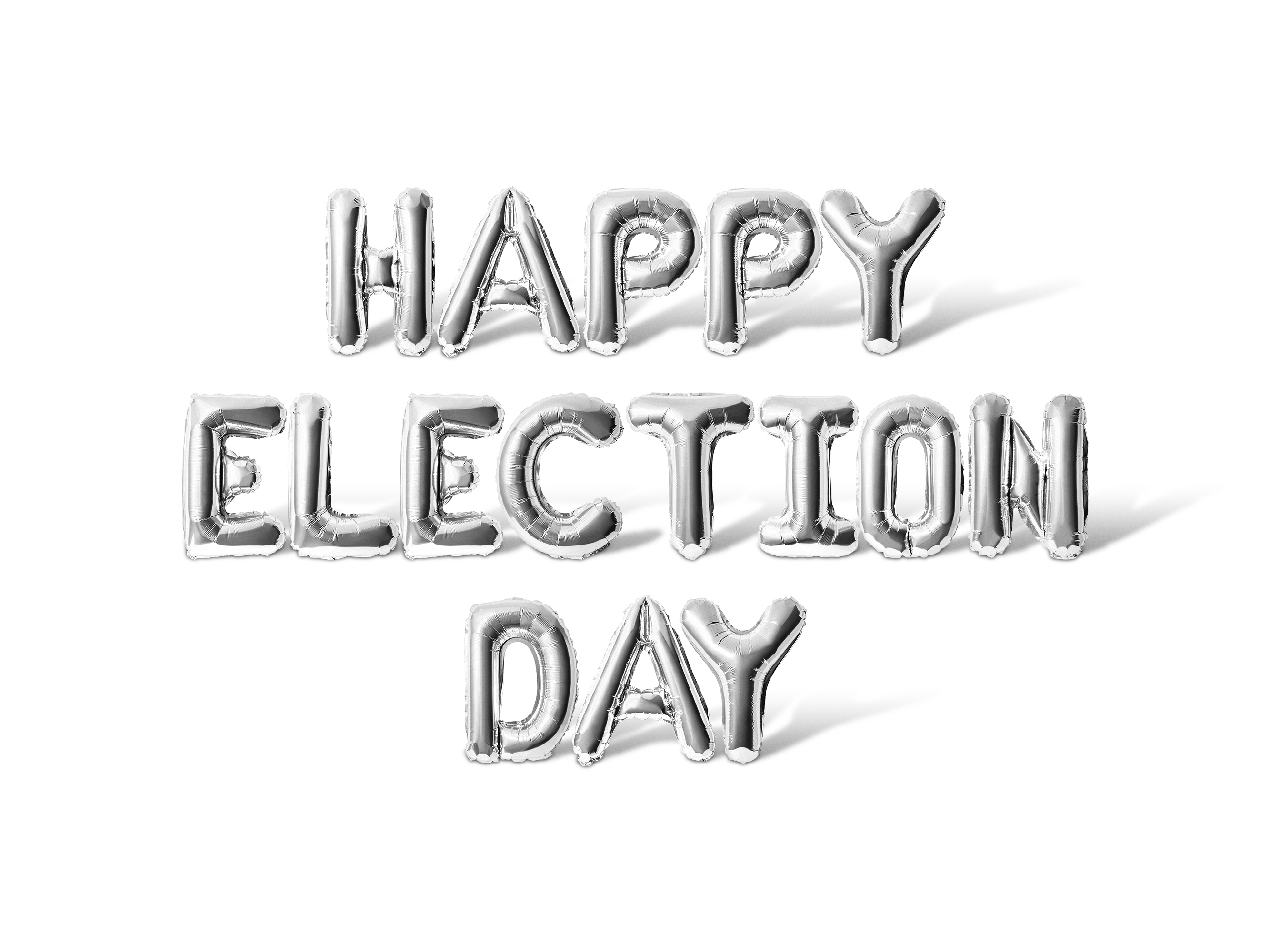 Letter Balloons - HAPPY ELECTION DAY 16" Inch Alphabet Letters Foil ...