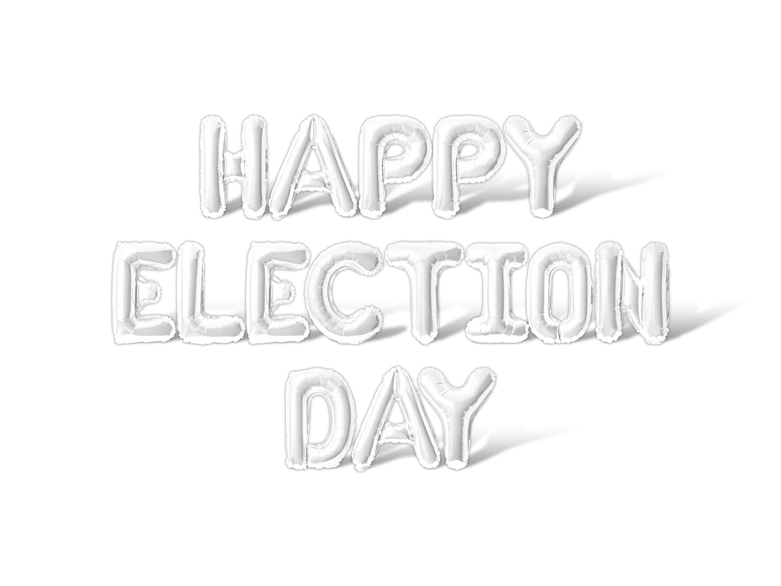 Letter Balloons - HAPPY ELECTION DAY 16" Inch Alphabet Letters Foil ...
