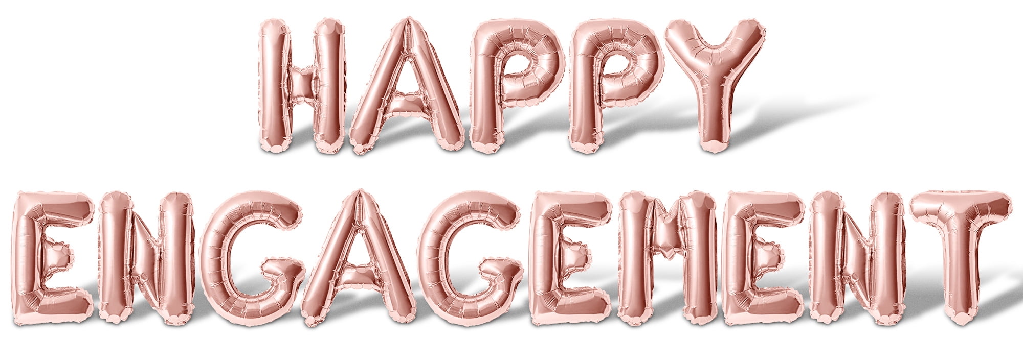 Letter Balloons - HAPPY ENGAGEMENT 16" Inch Alphabet Letters Foil Mylar ...