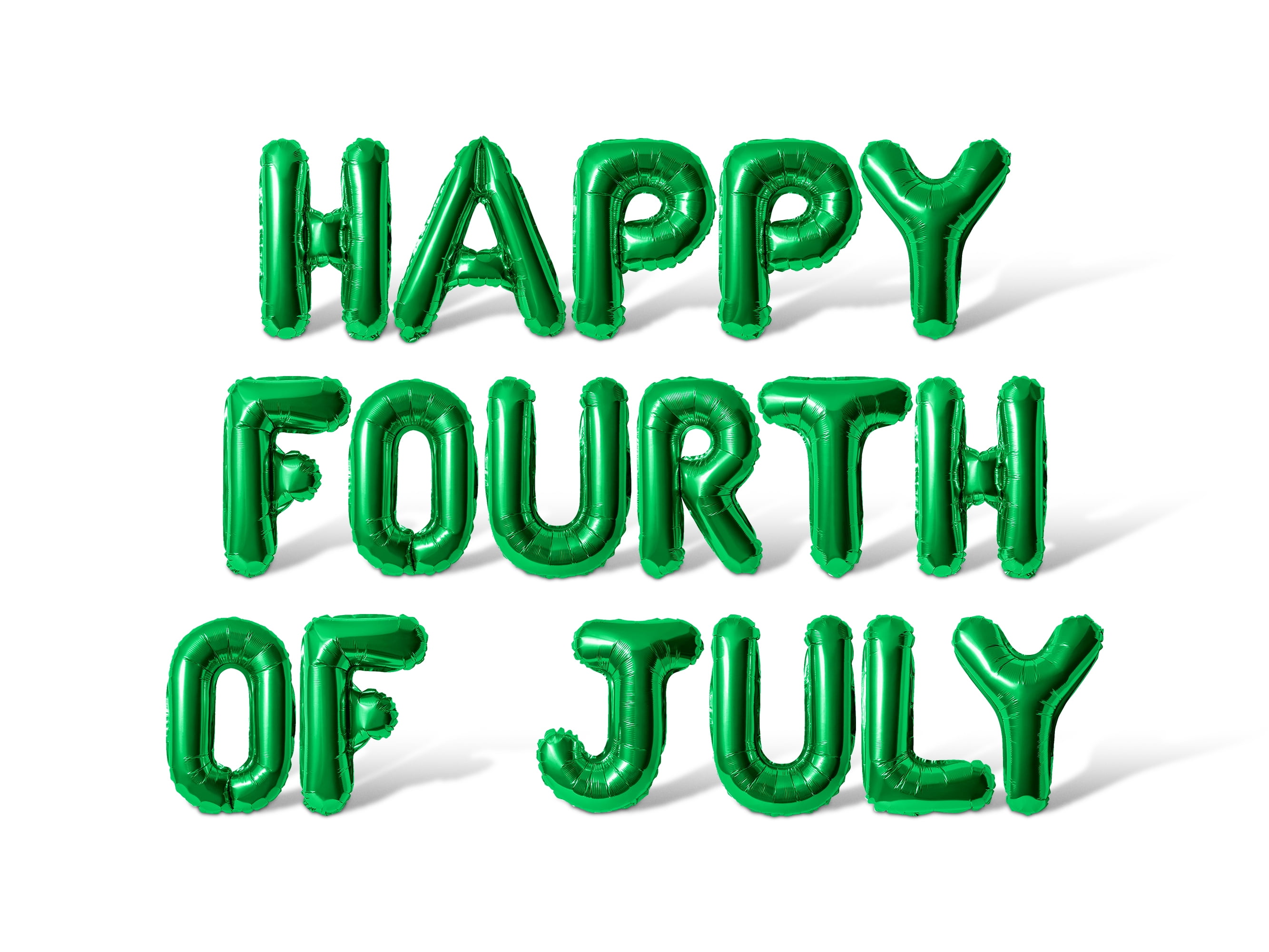 Letter Balloons - HAPPY FOURTH OF JULY 16" Inch Alphabet Letters Foil ...