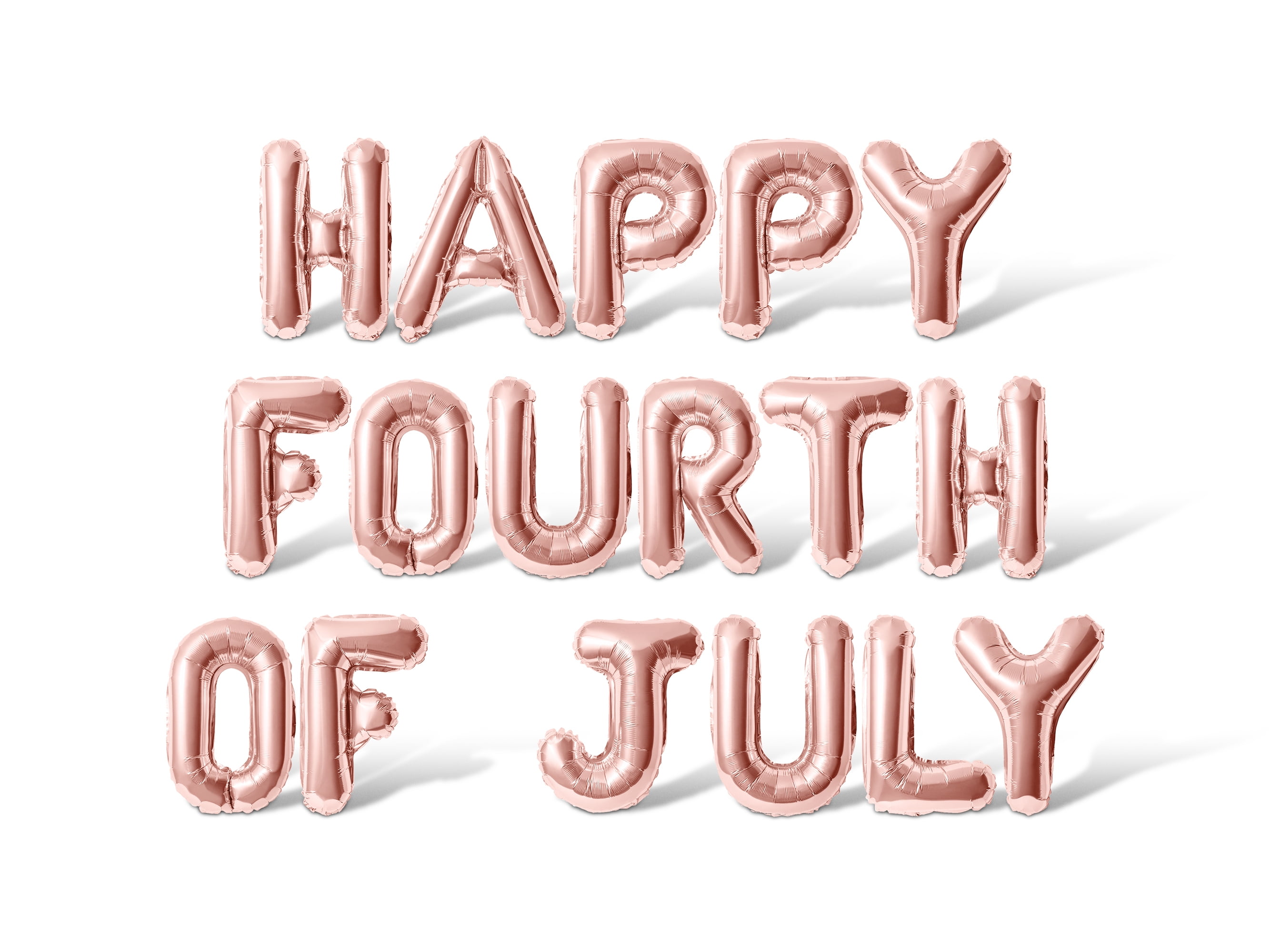 Letter Balloons - HAPPY FOURTH OF JULY 16" Inch Alphabet Letters Foil ...