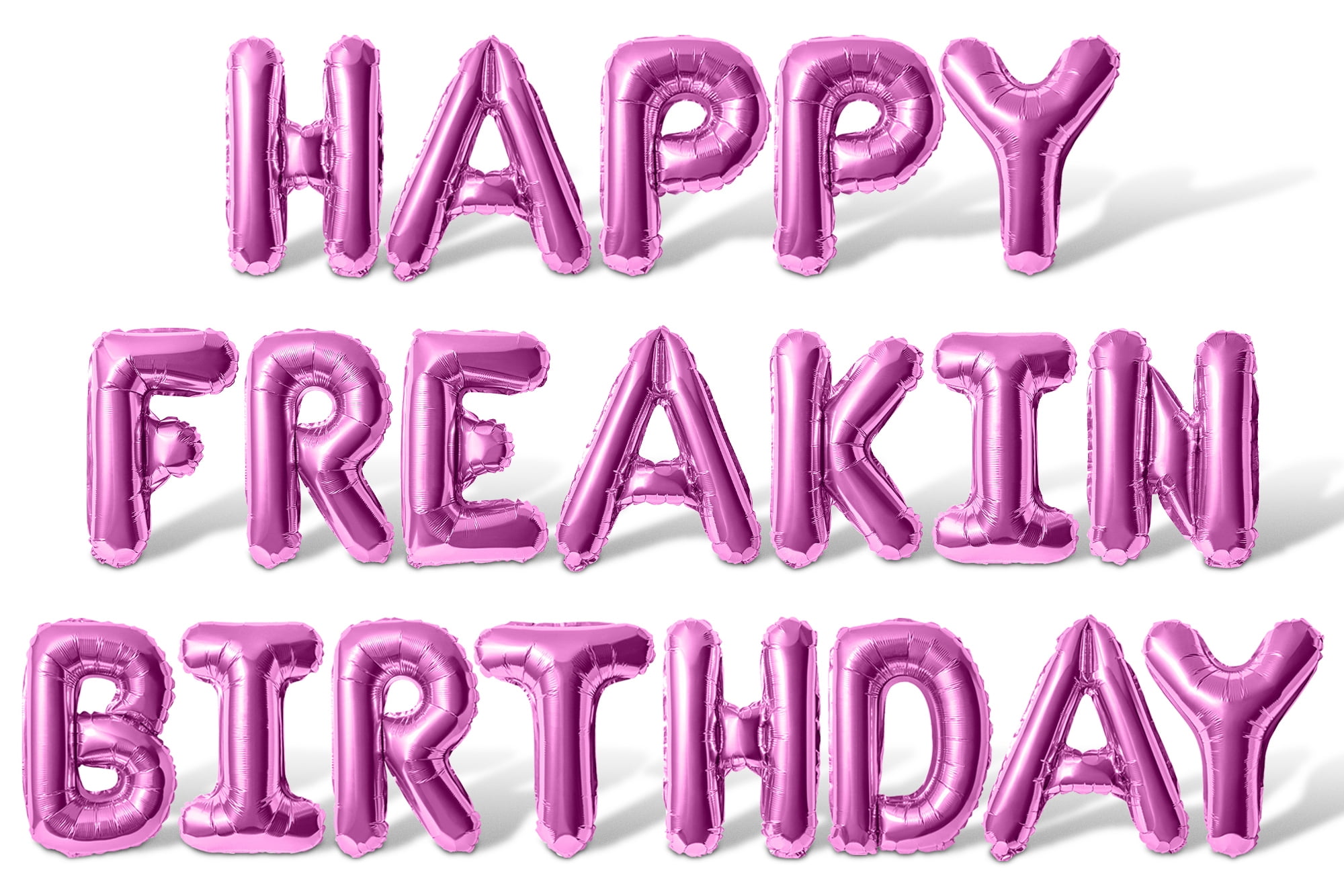 Letter Balloons - HAPPY FREAKIN BIRTHDAY 16" Inch Alphabet Letters Foil ...