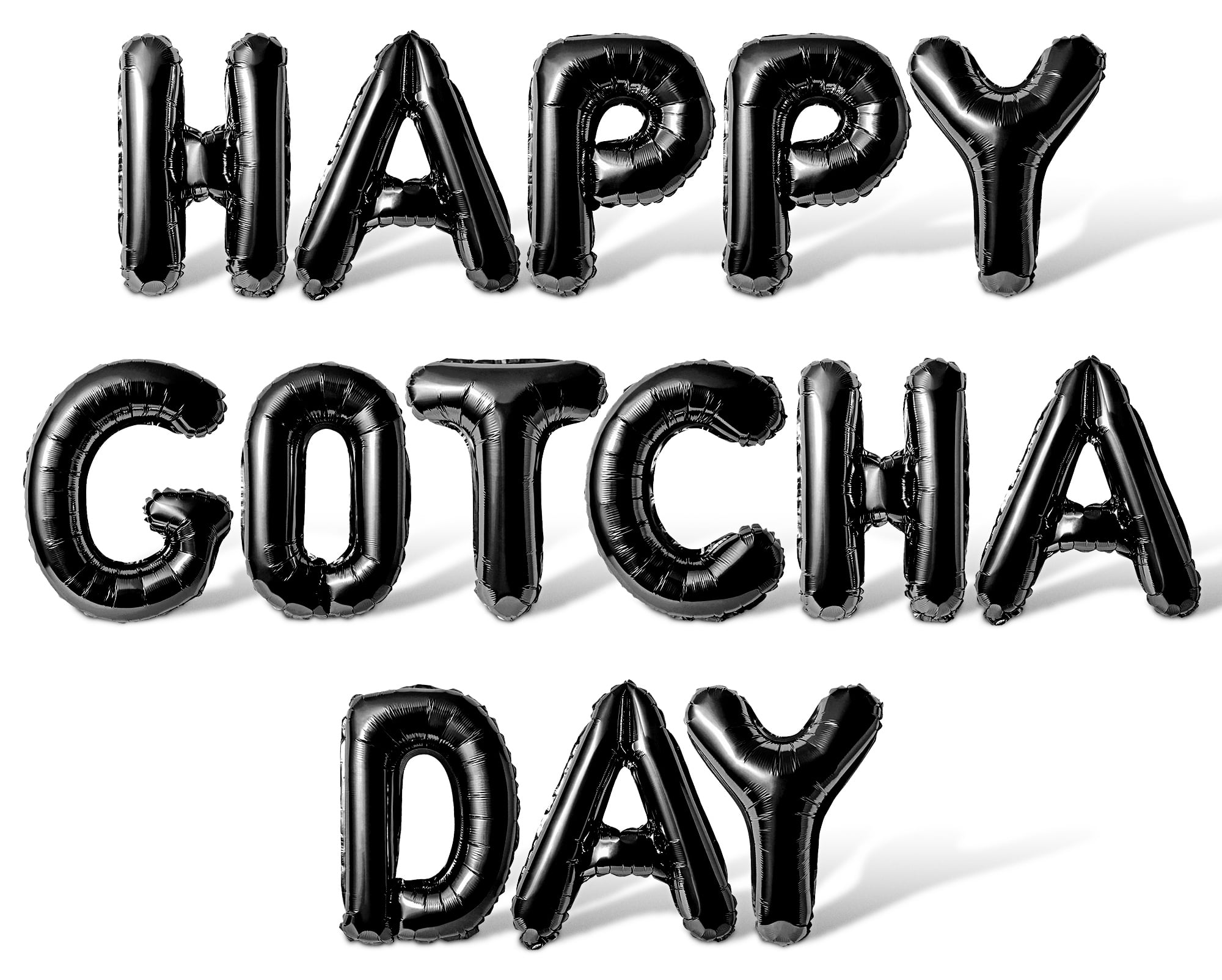 Letter Balloons - HAPPY GOTCHA DAY 16" Inch Alphabet Letters Foil Mylar ...