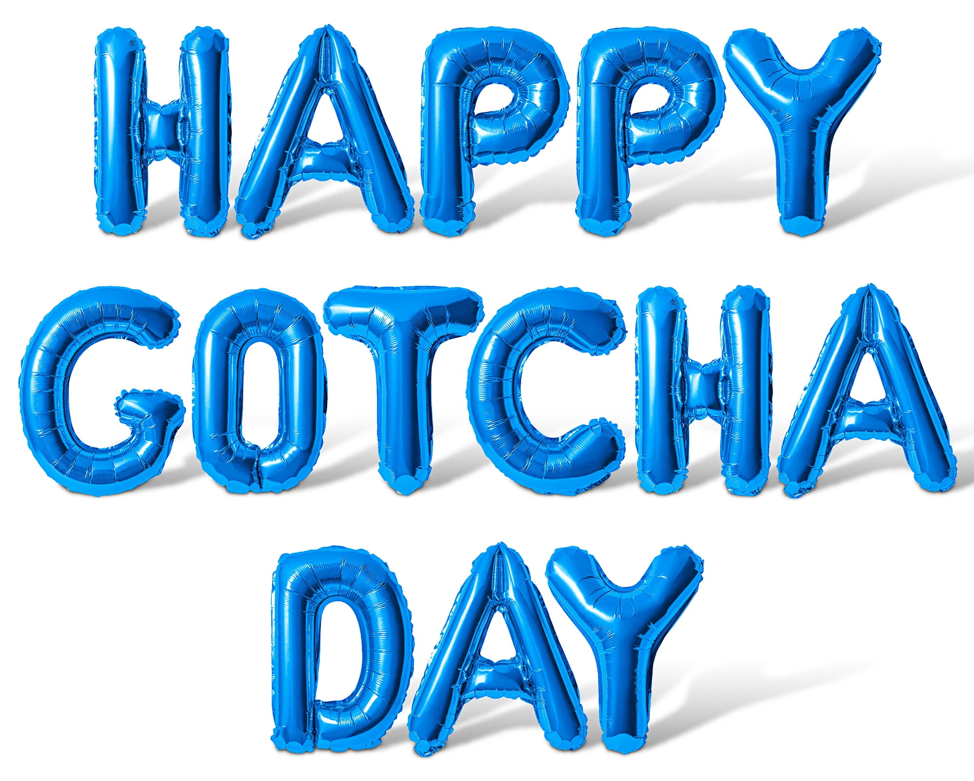 Letter Balloons - HAPPY GOTCHA DAY 16" Inch Alphabet Letters Foil Mylar ...