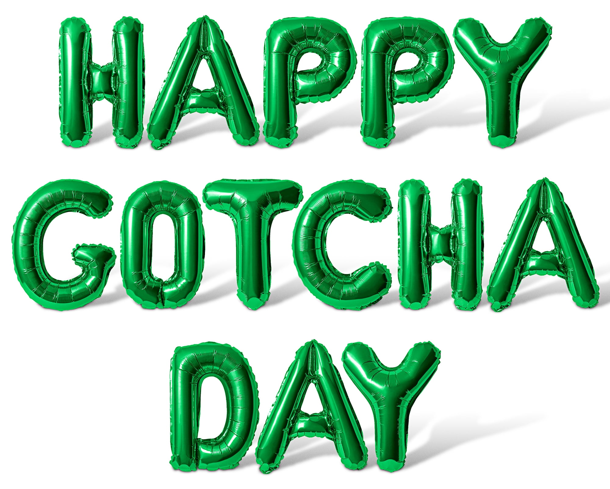 Letter Balloons - HAPPY GOTCHA DAY 16" Inch Alphabet Letters Foil Mylar ...