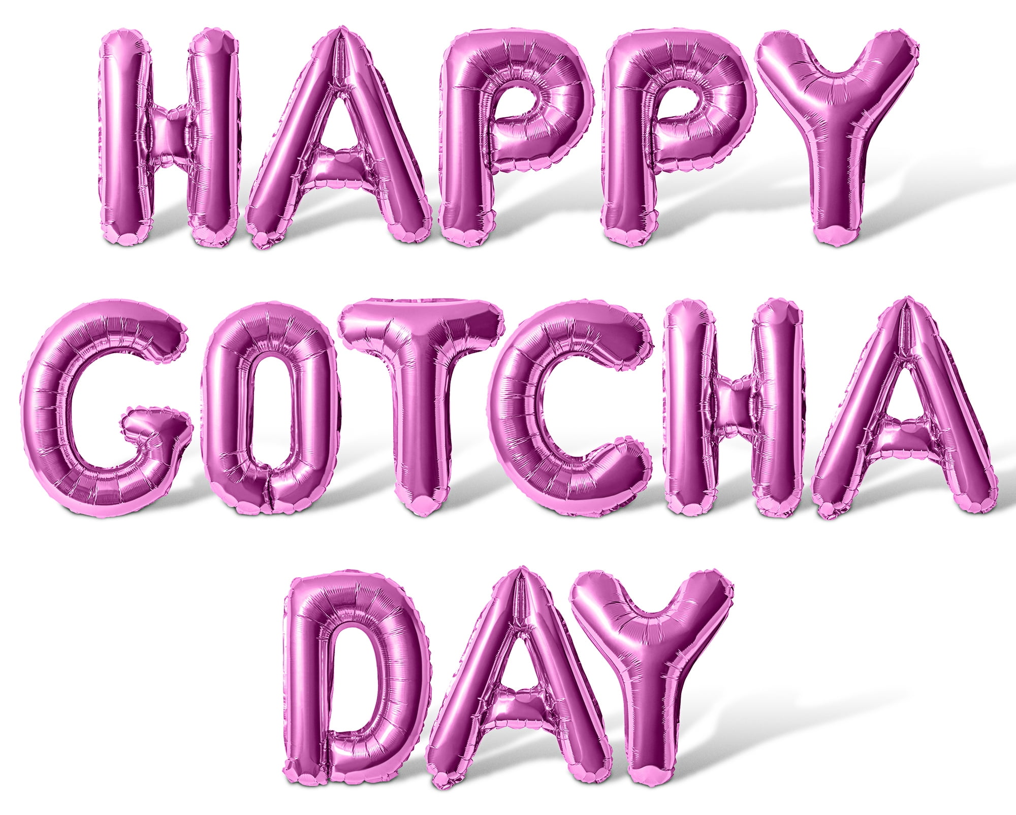 Letter Balloons - HAPPY GOTCHA DAY 16" Inch Alphabet Letters Foil Mylar ...