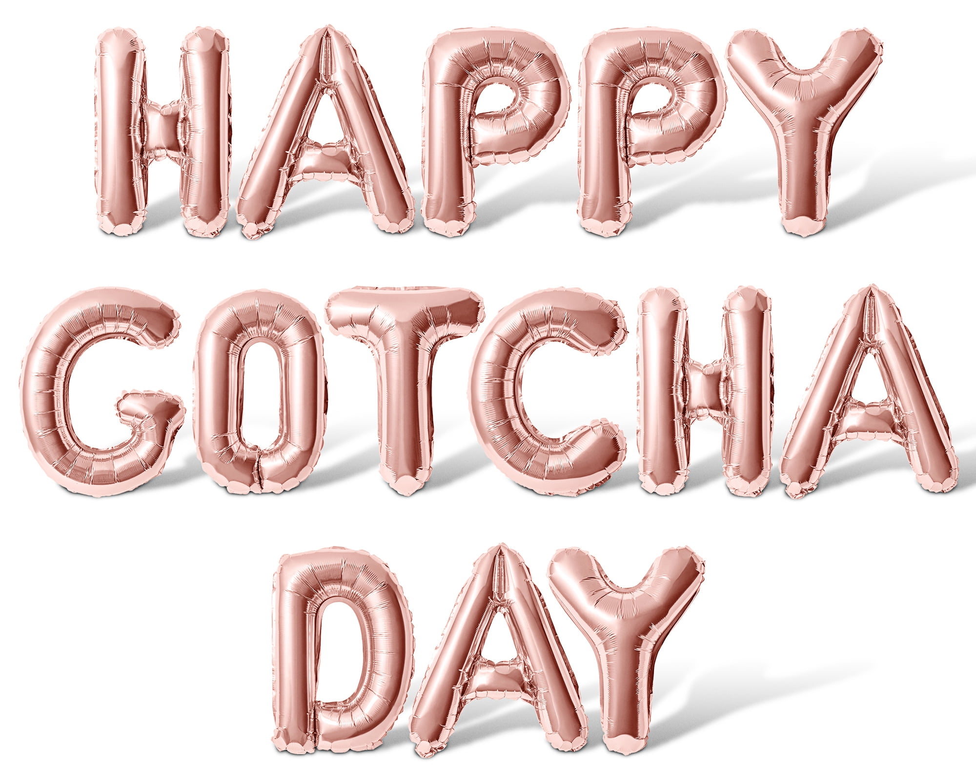 Letter Balloons - HAPPY GOTCHA DAY 16" Inch Alphabet Letters Foil Mylar ...