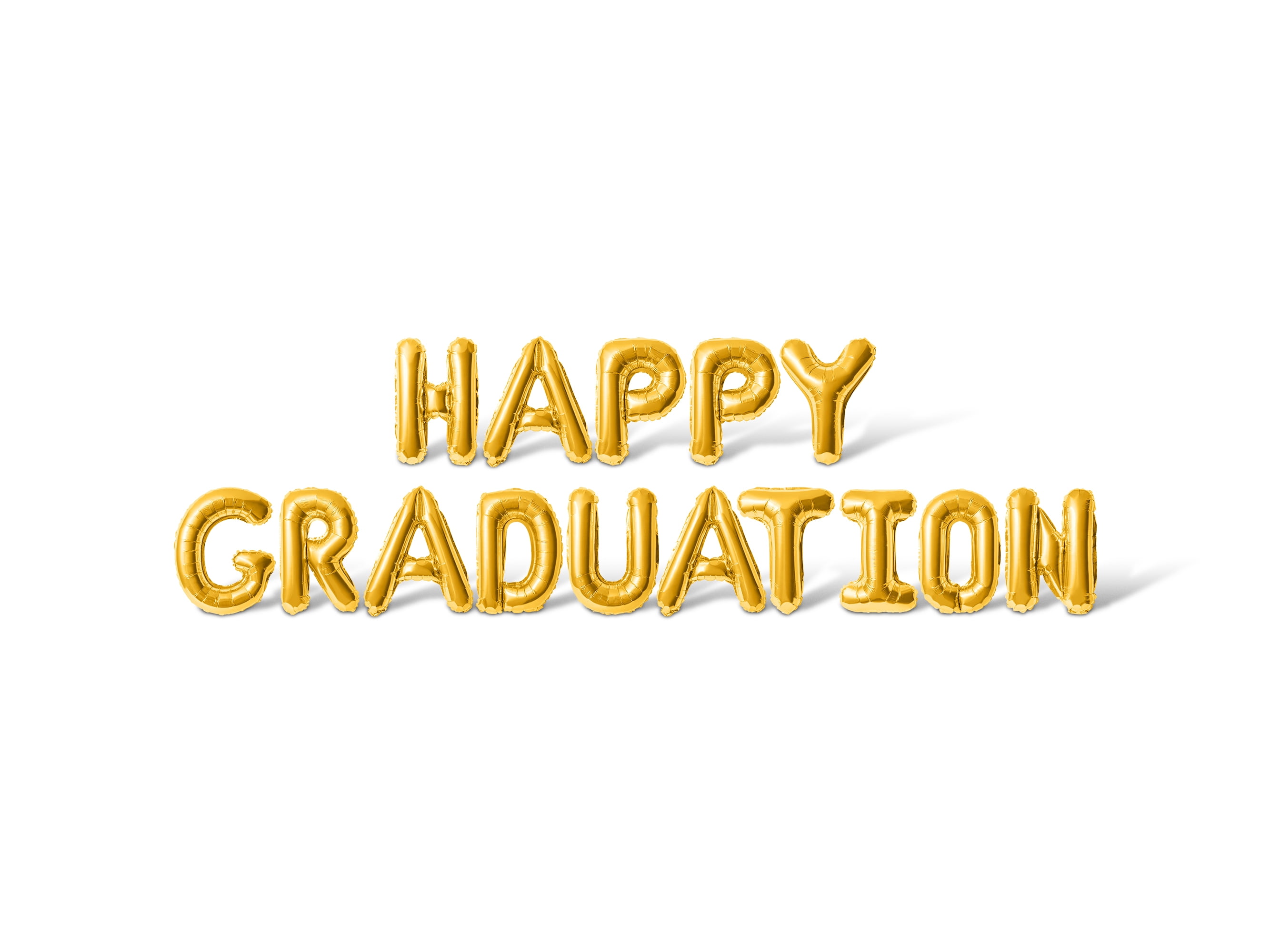 Letter Balloons - HAPPY GRADUATION 16" Inch Alphabet Letters Foil Mylar ...