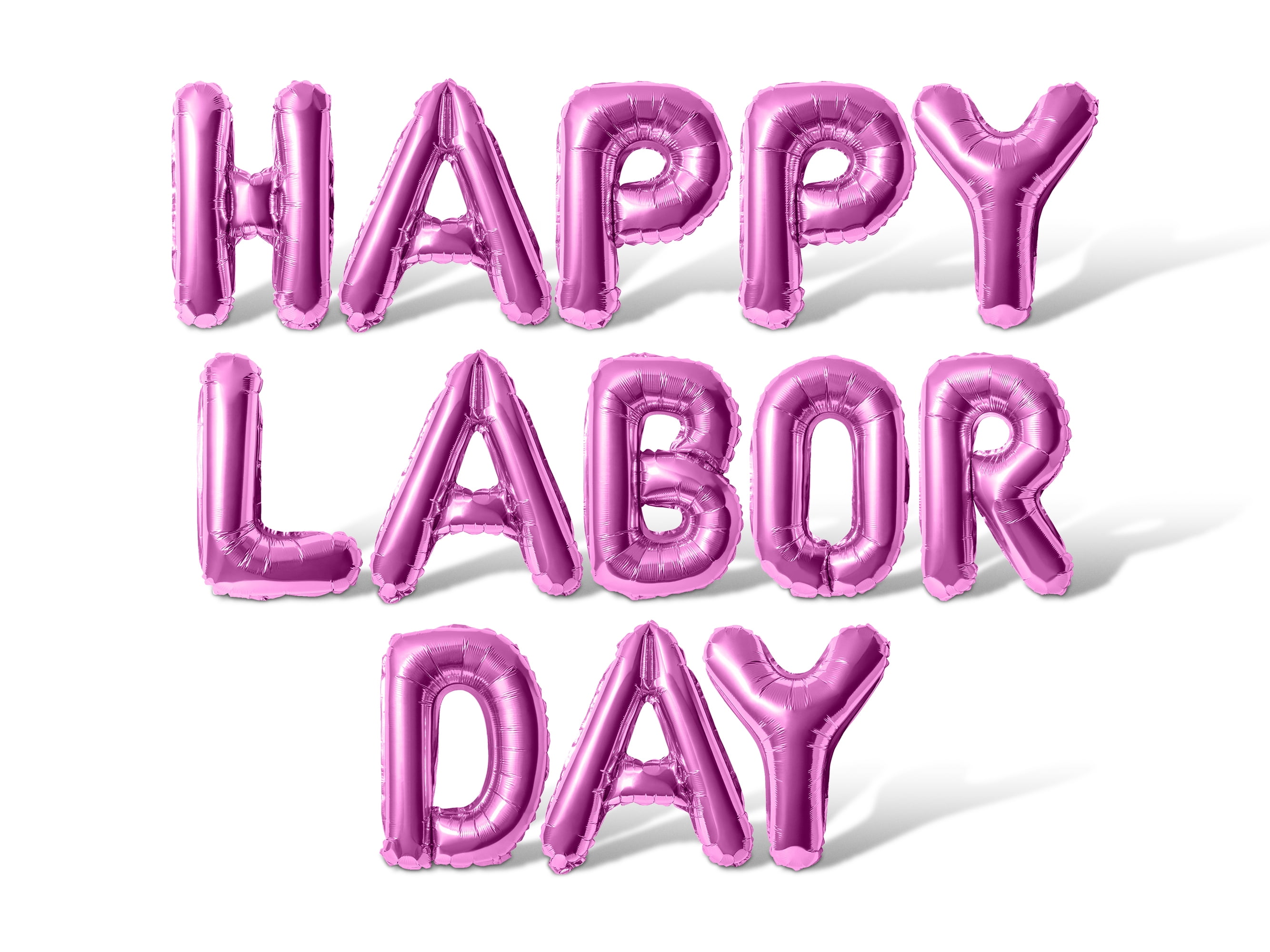 Letter Balloons - HAPPY LABOR DAY 16" Inch Alphabet Letters Foil Mylar ...