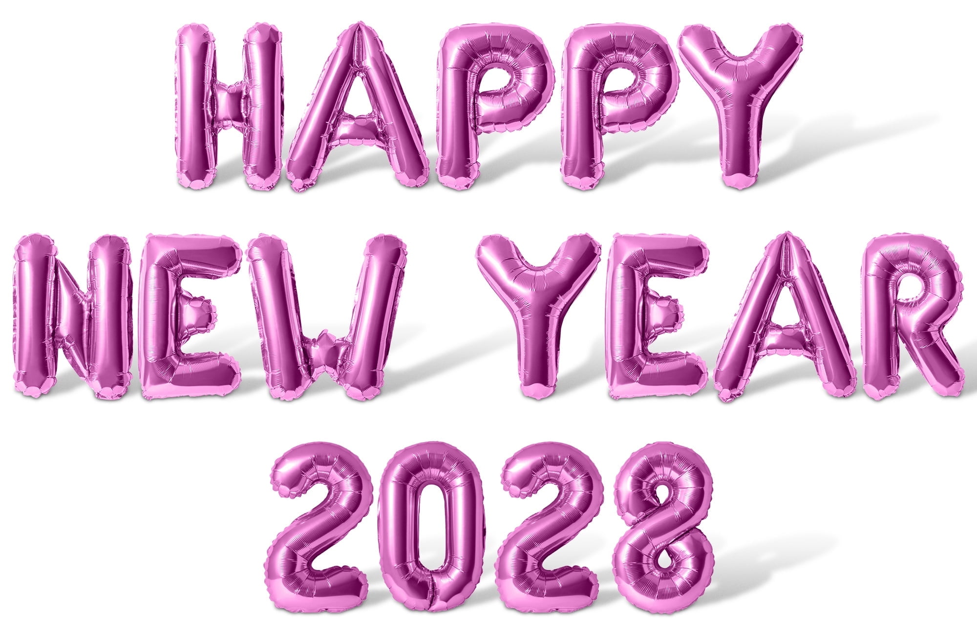 Letter Balloons - HAPPY NEW YEAR 2028 16" Inch Alphabet Letters Foil ...
