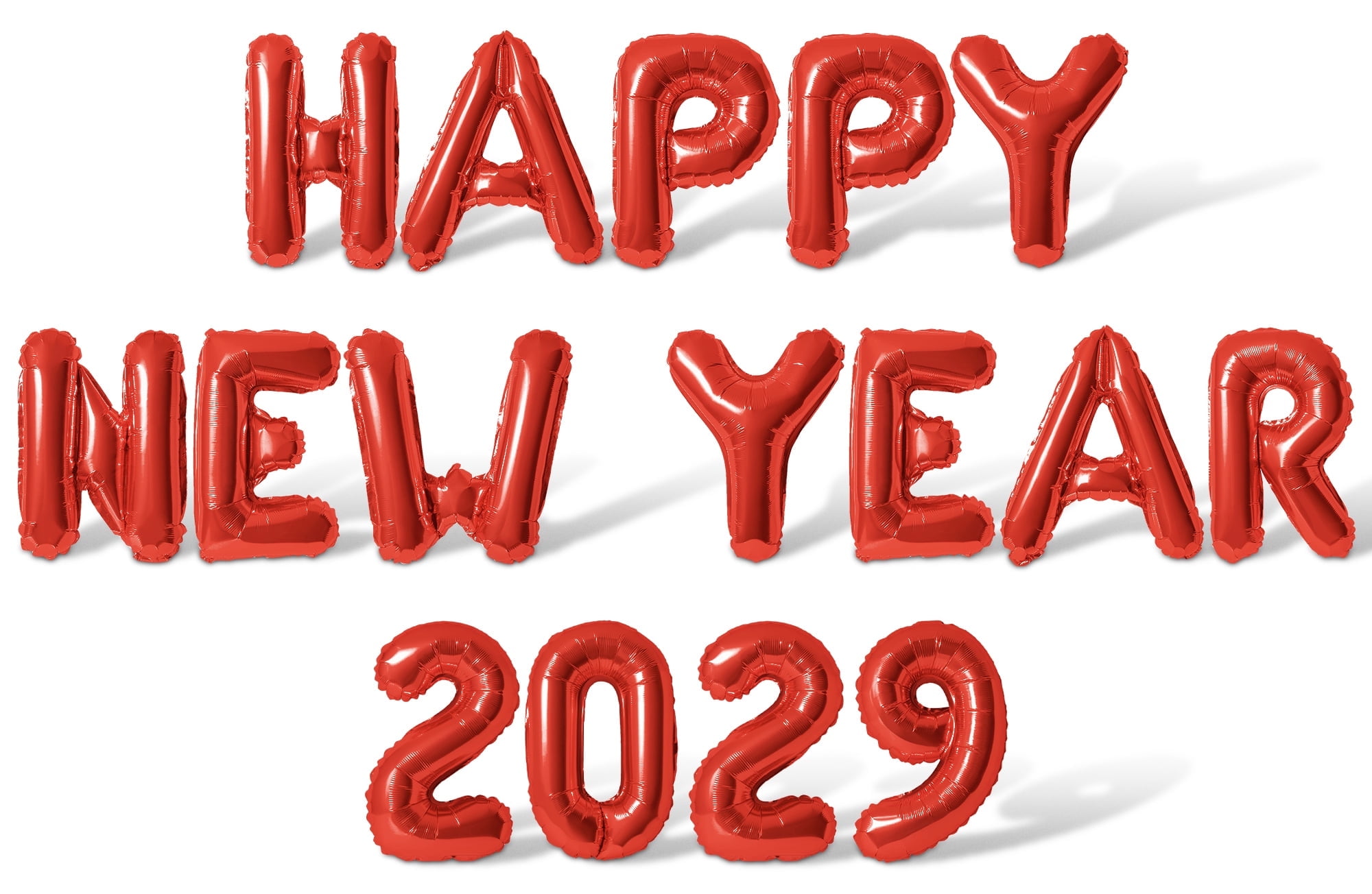 Letter Balloons - HAPPY NEW YEAR 2029 16" Inch Alphabet Letters Foil ...