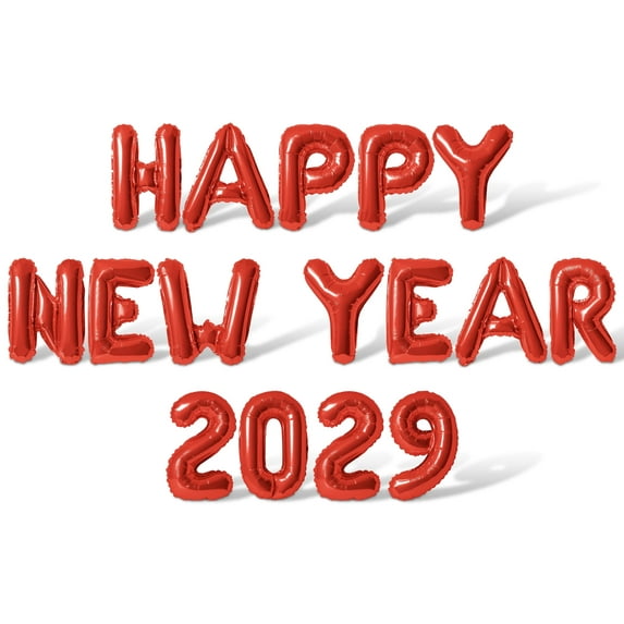 Letter Balloons - HAPPY NEW YEAR 2029 16" Inch Alphabet Letters Foil ...