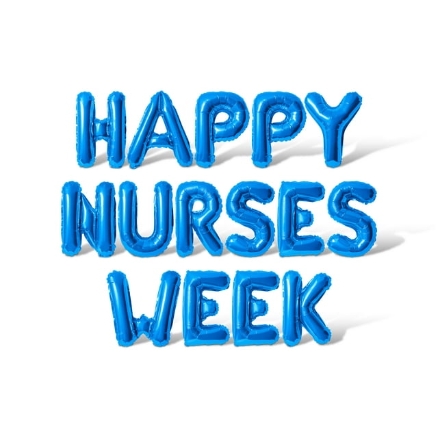 Letter Balloons - HAPPY NURSES WEEK 16" Inch Alphabet Letters Foil ...
