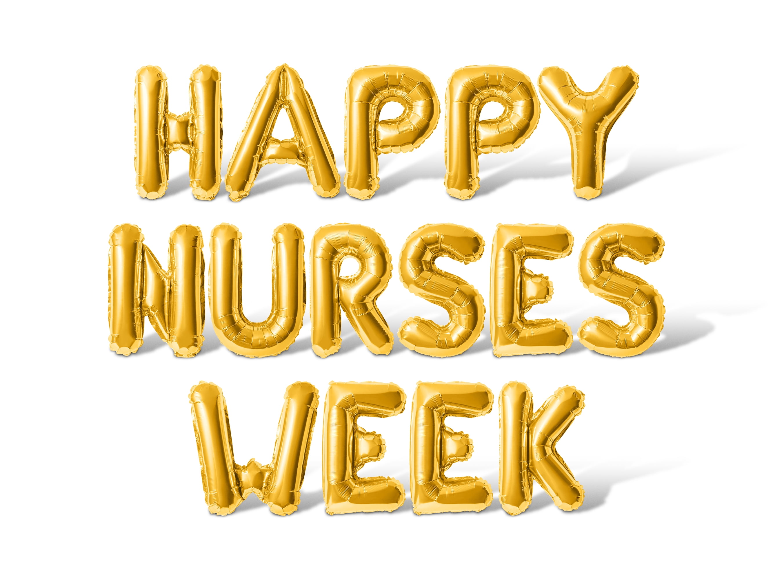 Letter Balloons - HAPPY NURSES WEEK 16" Inch Alphabet Letters Foil ...