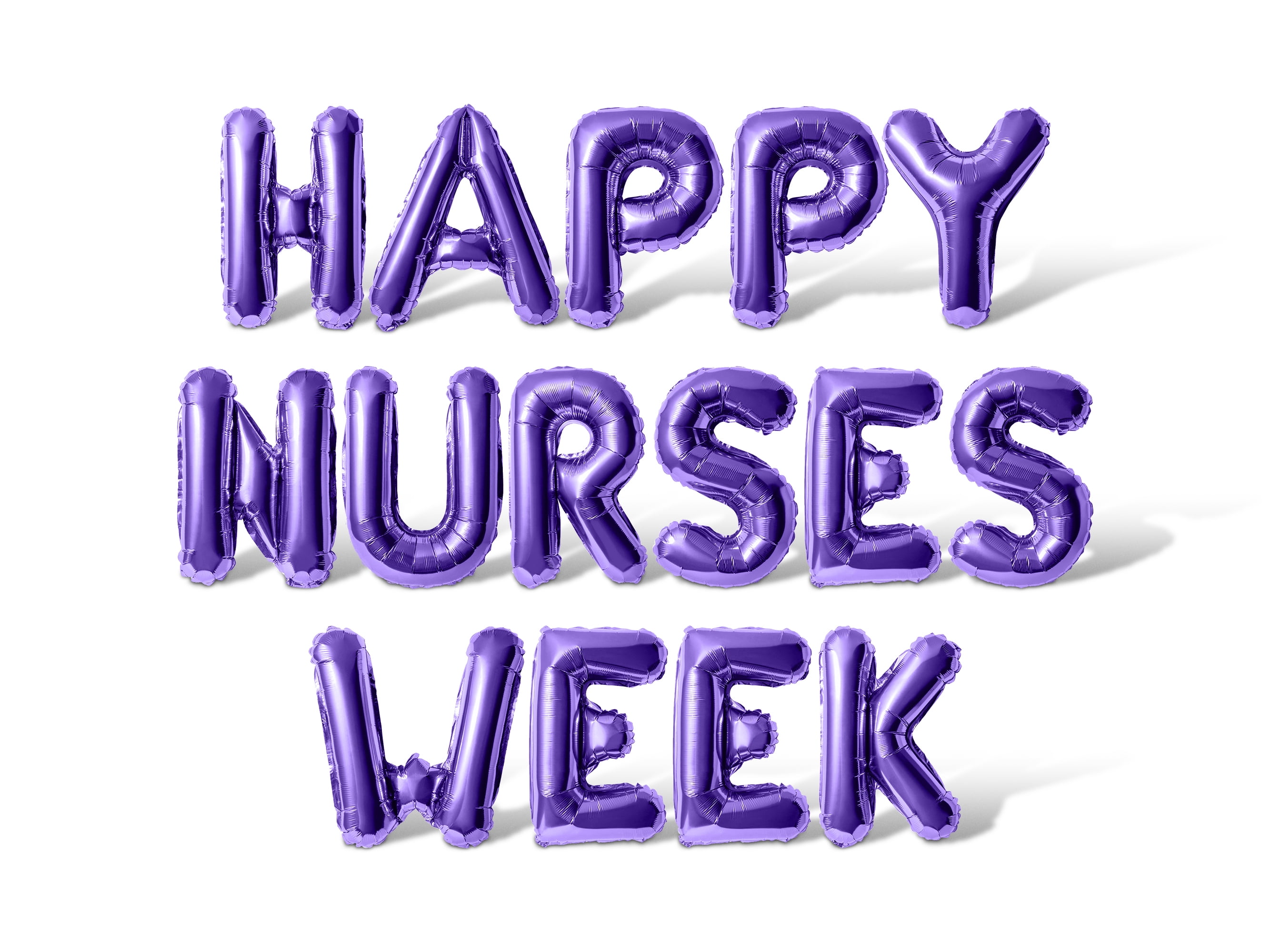 Letter Balloons - HAPPY NURSES WEEK 16" Inch Alphabet Letters Foil ...