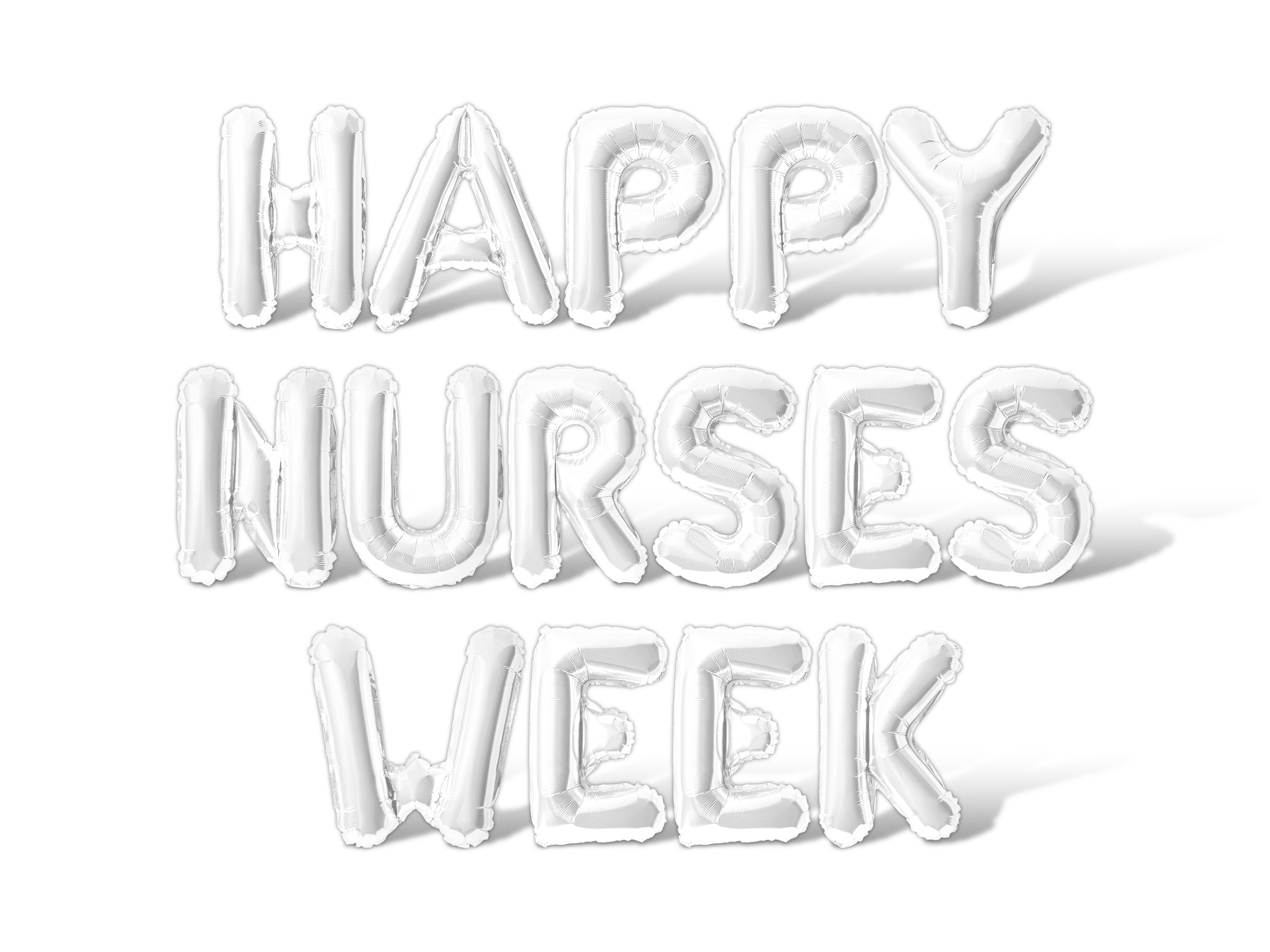 Letter Balloons - HAPPY NURSES WEEK 16" Inch Alphabet Letters Foil ...
