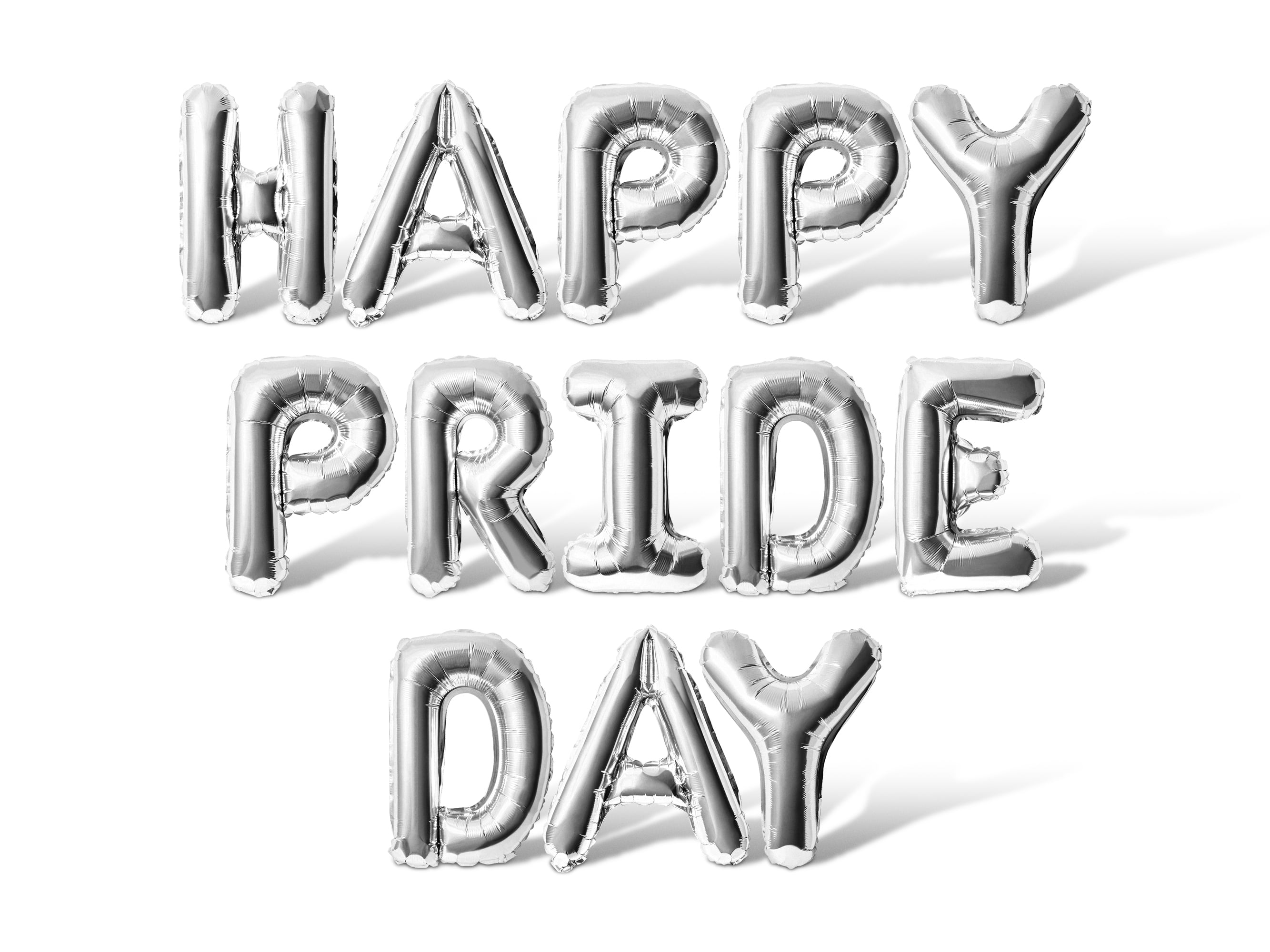 Letter Balloons - HAPPY PRIDE DAY 16" Inch Alphabet Letters Foil Mylar ...