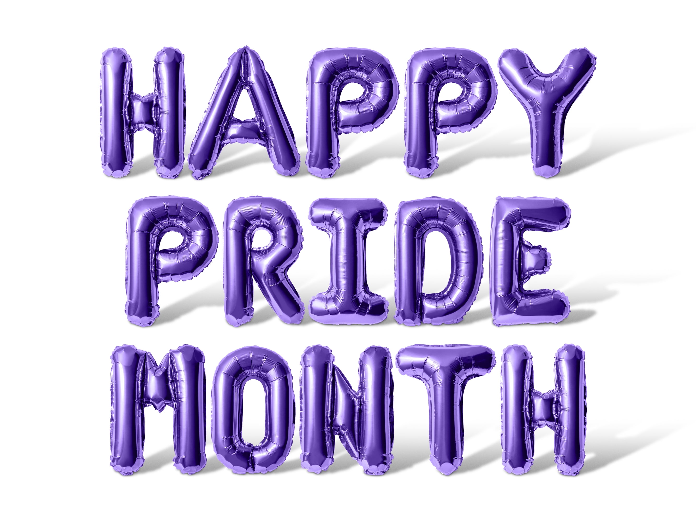 Letter Balloons - HAPPY PRIDE MONTH 16" Inch Alphabet Letters Foil ...