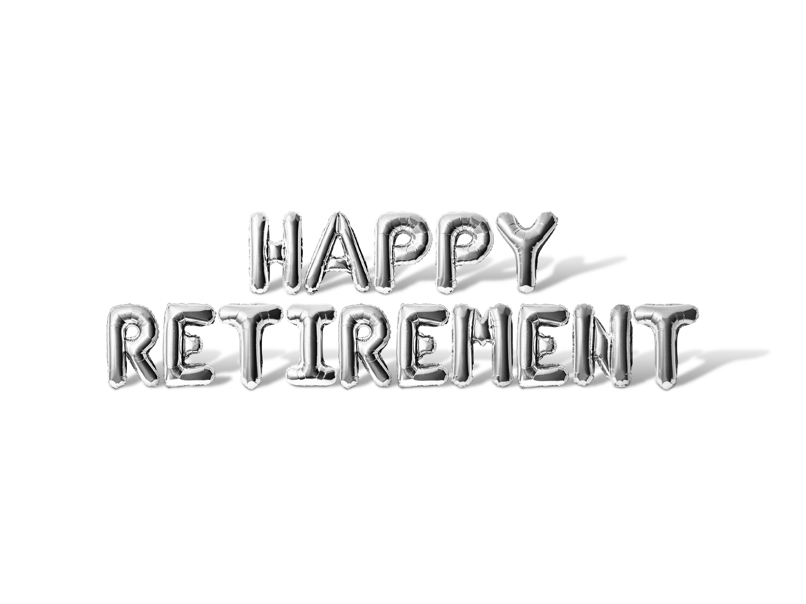 Letter Balloons - HAPPY RETIREMENT 16" Inch Alphabet Letters Foil Mylar ...