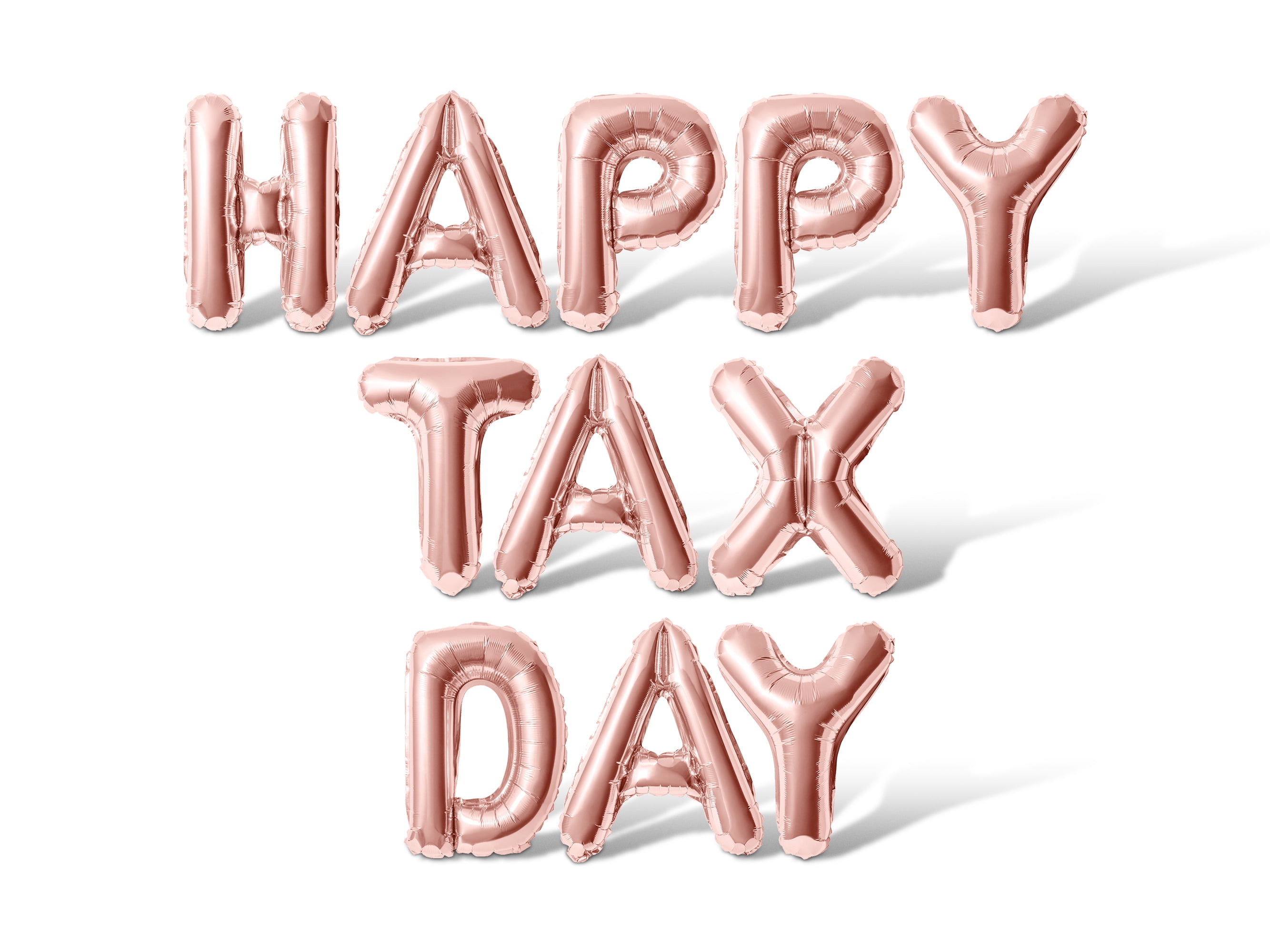 Letter Balloons - HAPPY TAX DAY 16" Inch Alphabet Letters Foil Mylar ...