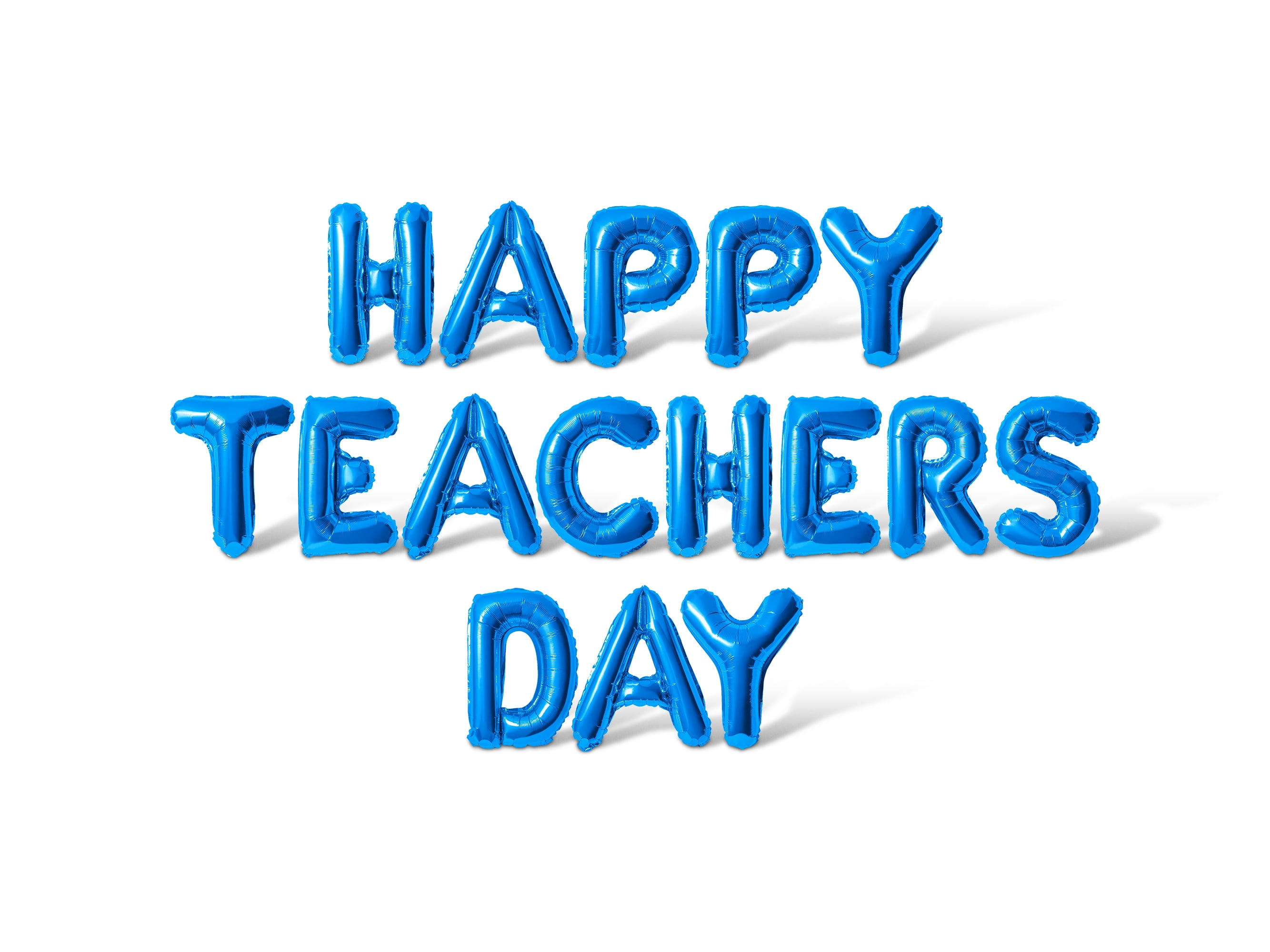 Letter Balloons - HAPPY TEACHERS DAY 16" Inch Alphabet Letters Foil ...