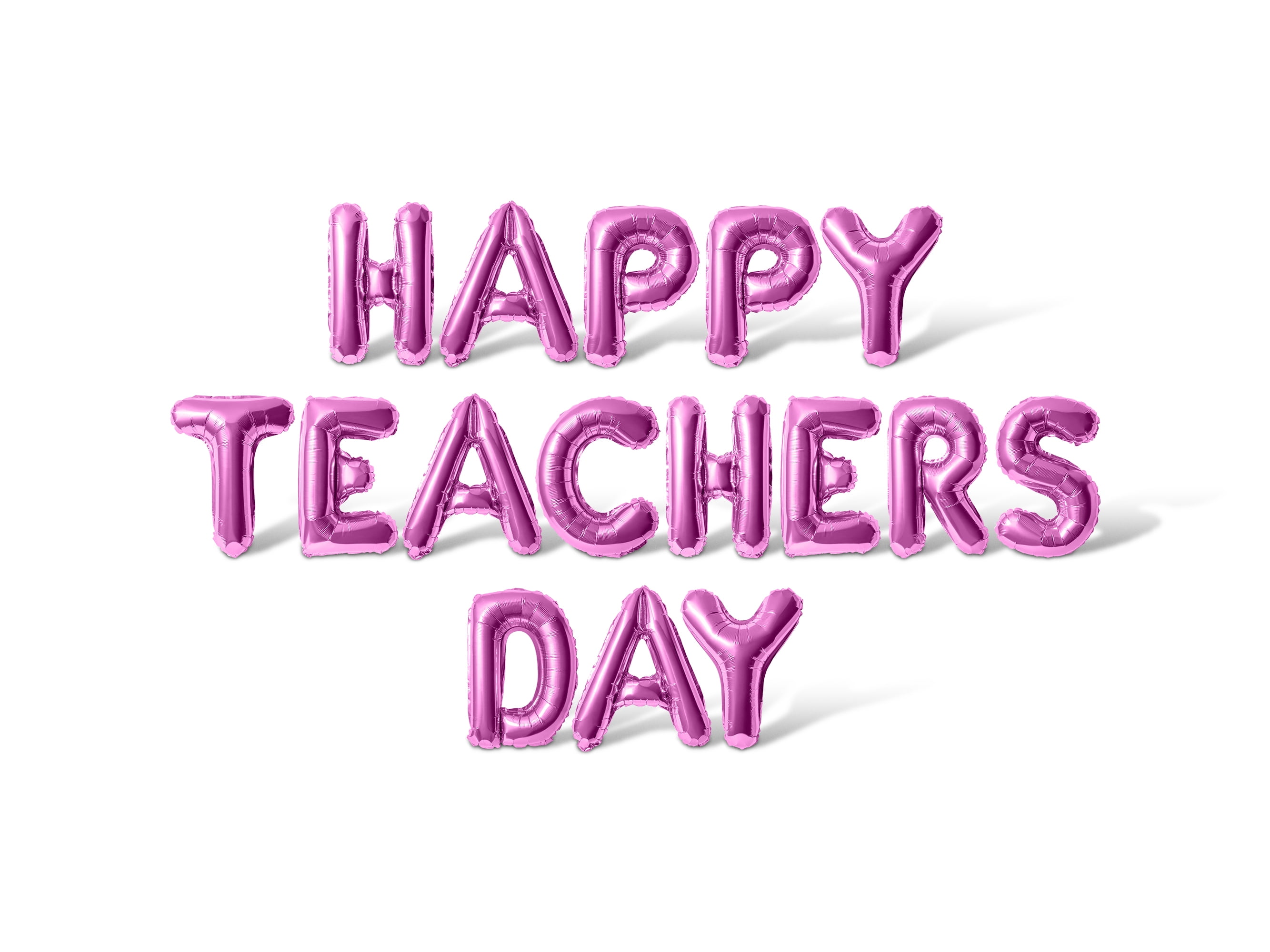 Letter Balloons - HAPPY TEACHERS DAY 16" Inch Alphabet Letters Foil ...
