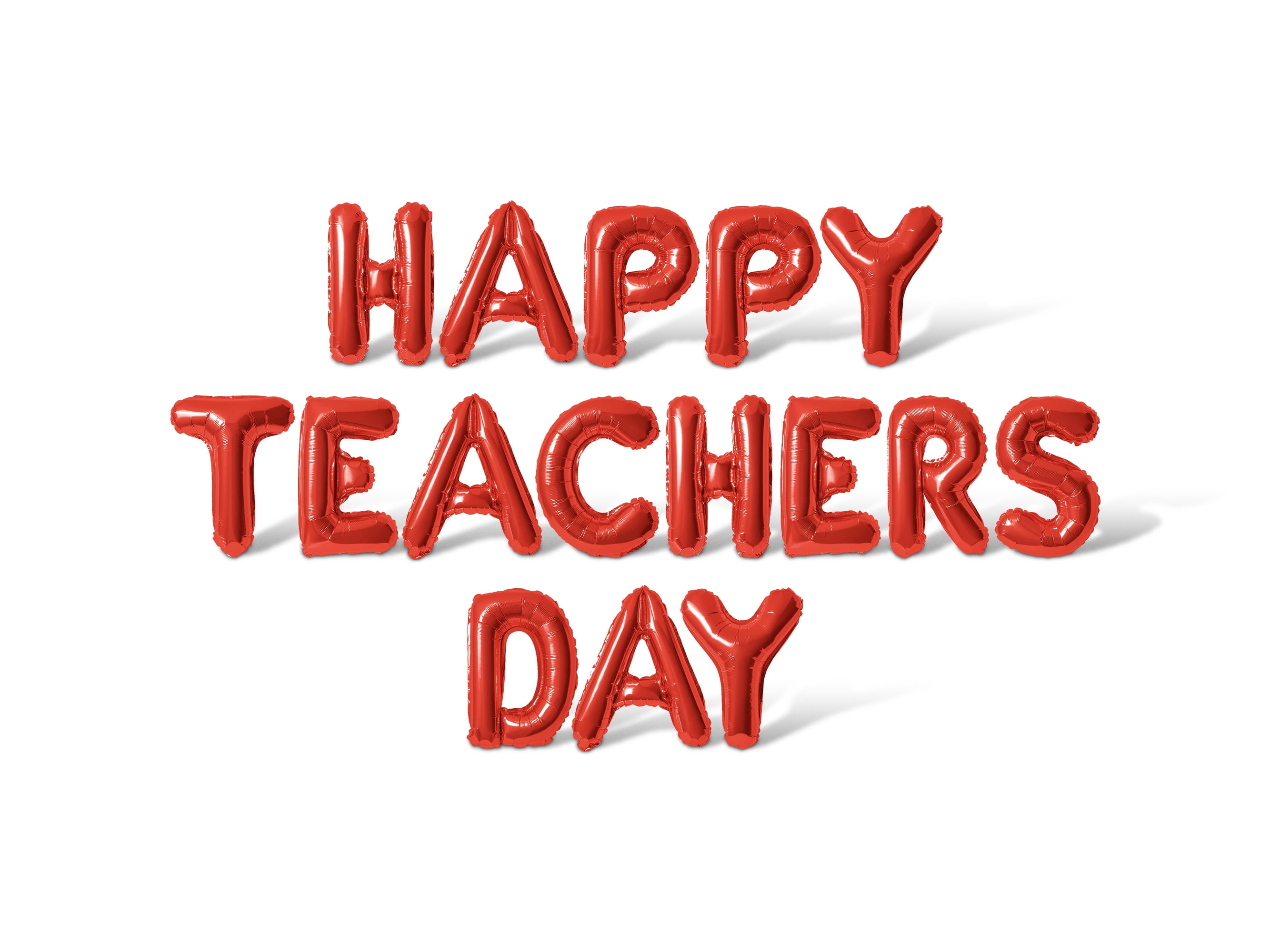 Letter Balloons - HAPPY TEACHERS DAY 16" Inch Alphabet Letters Foil ...