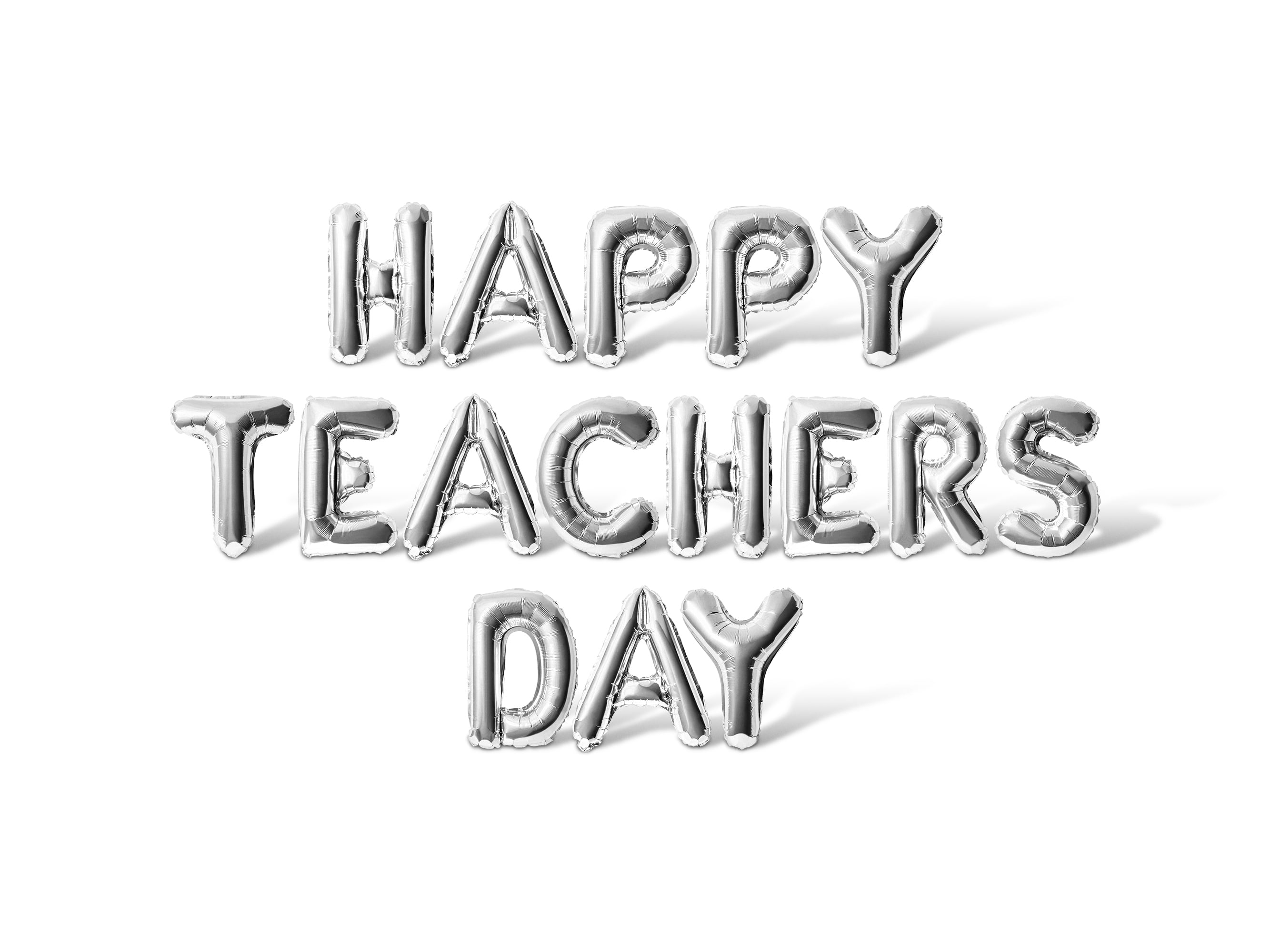 Letter Balloons - HAPPY TEACHERS DAY 16" Inch Alphabet Letters Foil ...