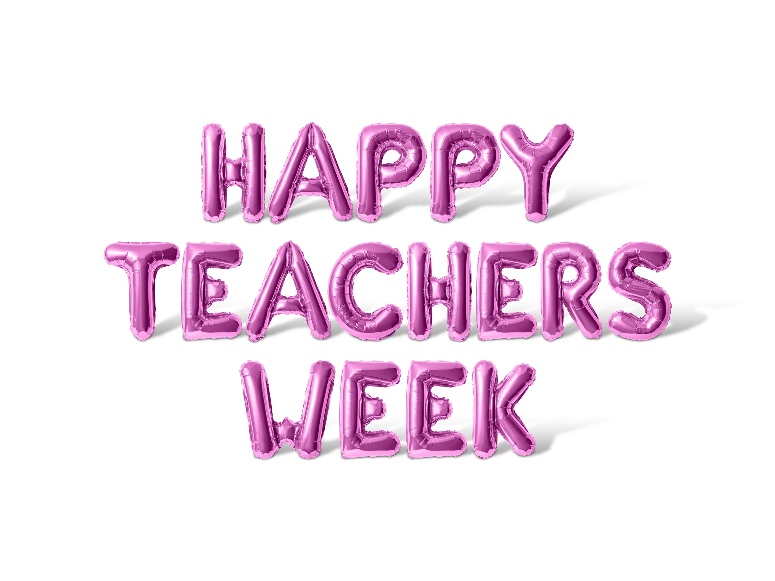 Letter Balloons - HAPPY TEACHERS WEEK 16" Inch Alphabet Letters Foil ...