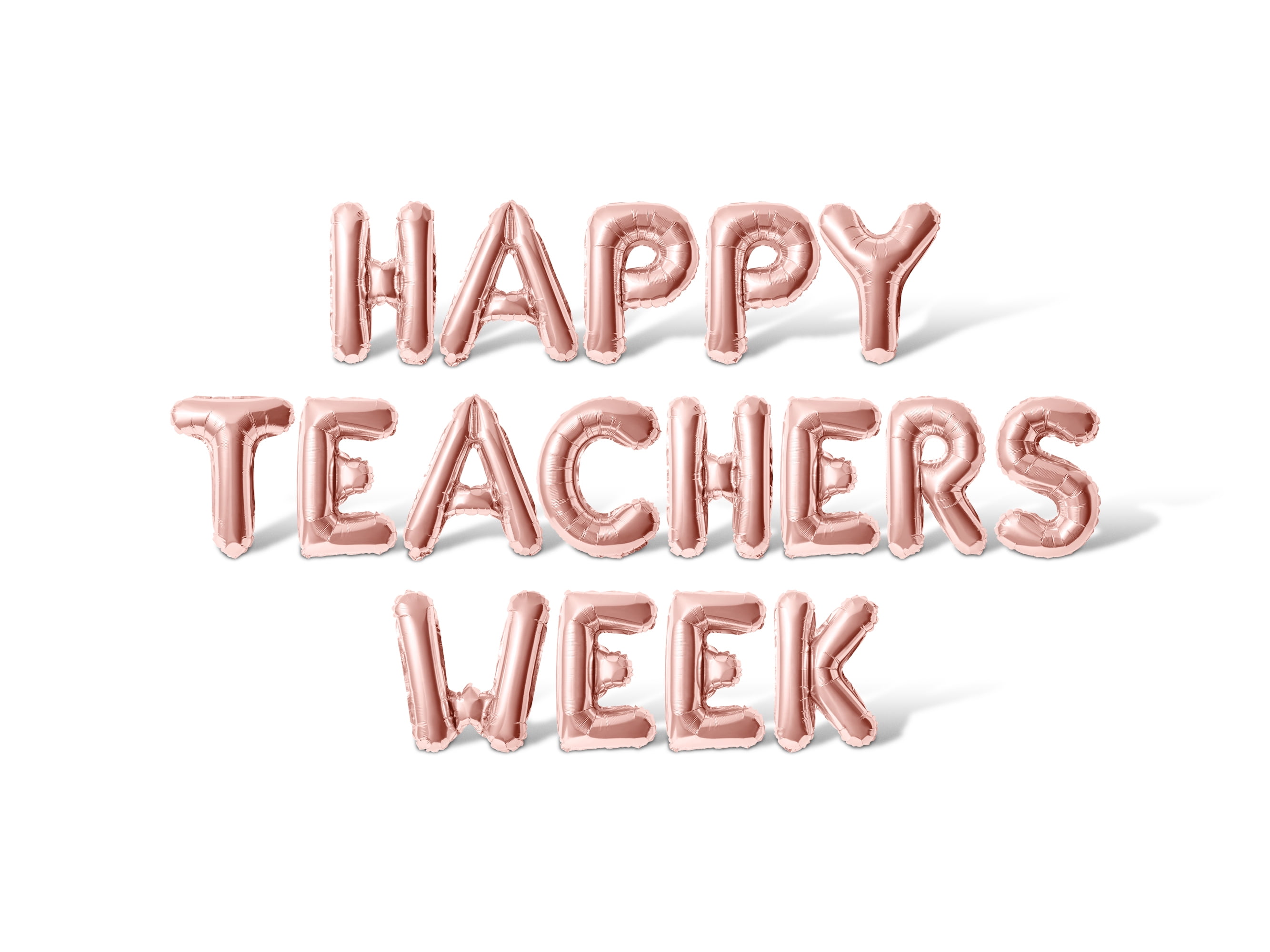 Letter Balloons - HAPPY TEACHERS WEEK 16" Inch Alphabet Letters Foil ...