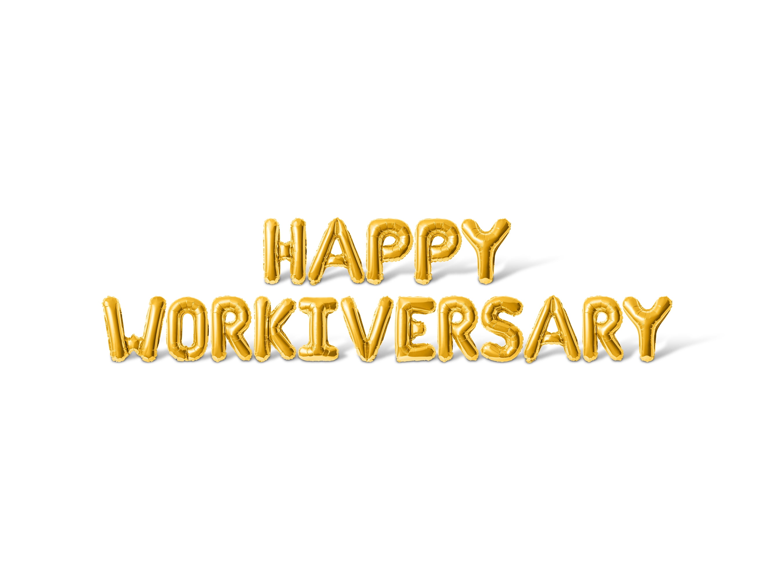 Letter Balloons - HAPPY WORKIVERSARY 16" Inch Alphabet Letters Foil ...