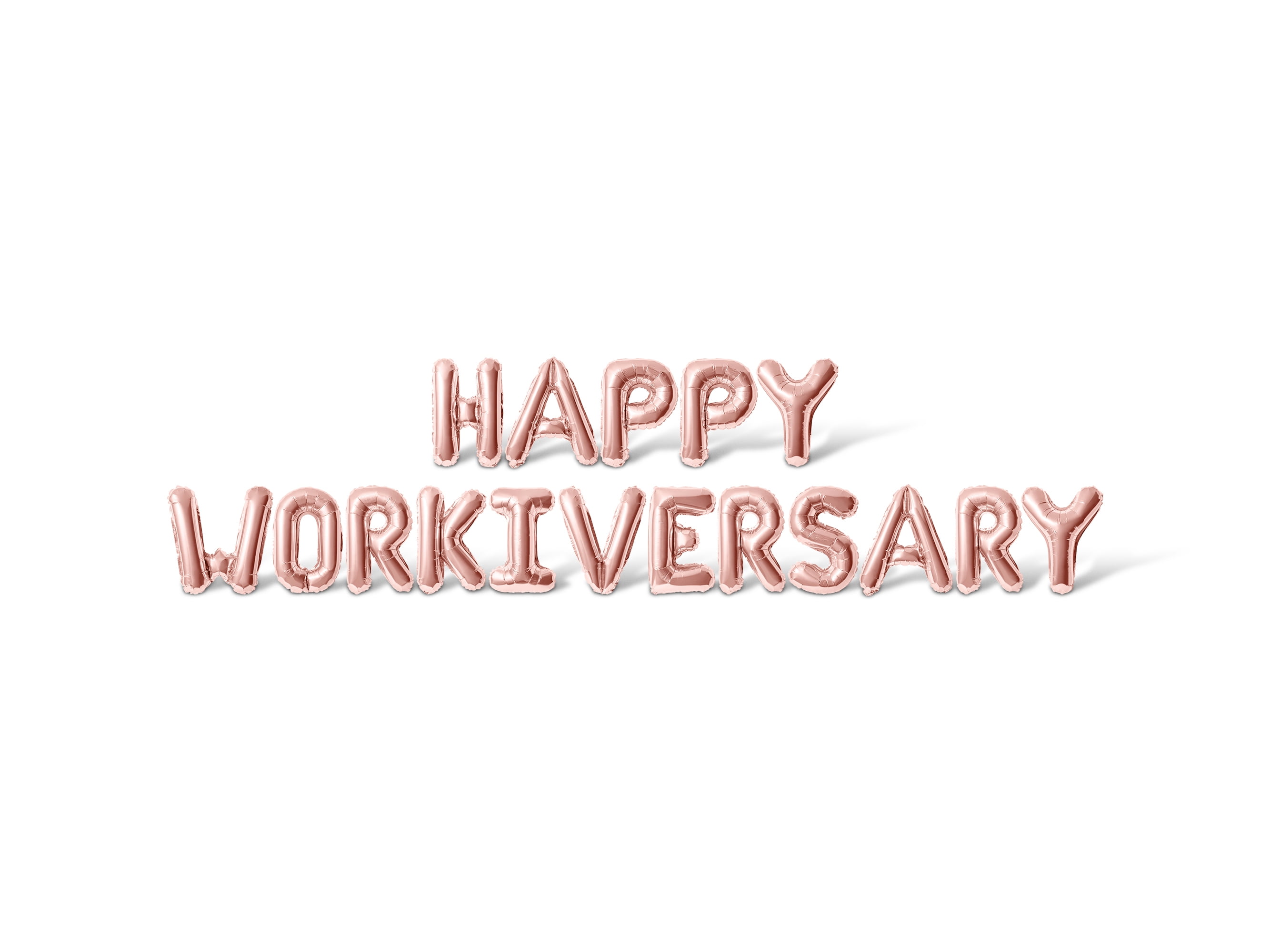 Letter Balloons - HAPPY WORKIVERSARY 16" Inch Alphabet Letters Foil ...