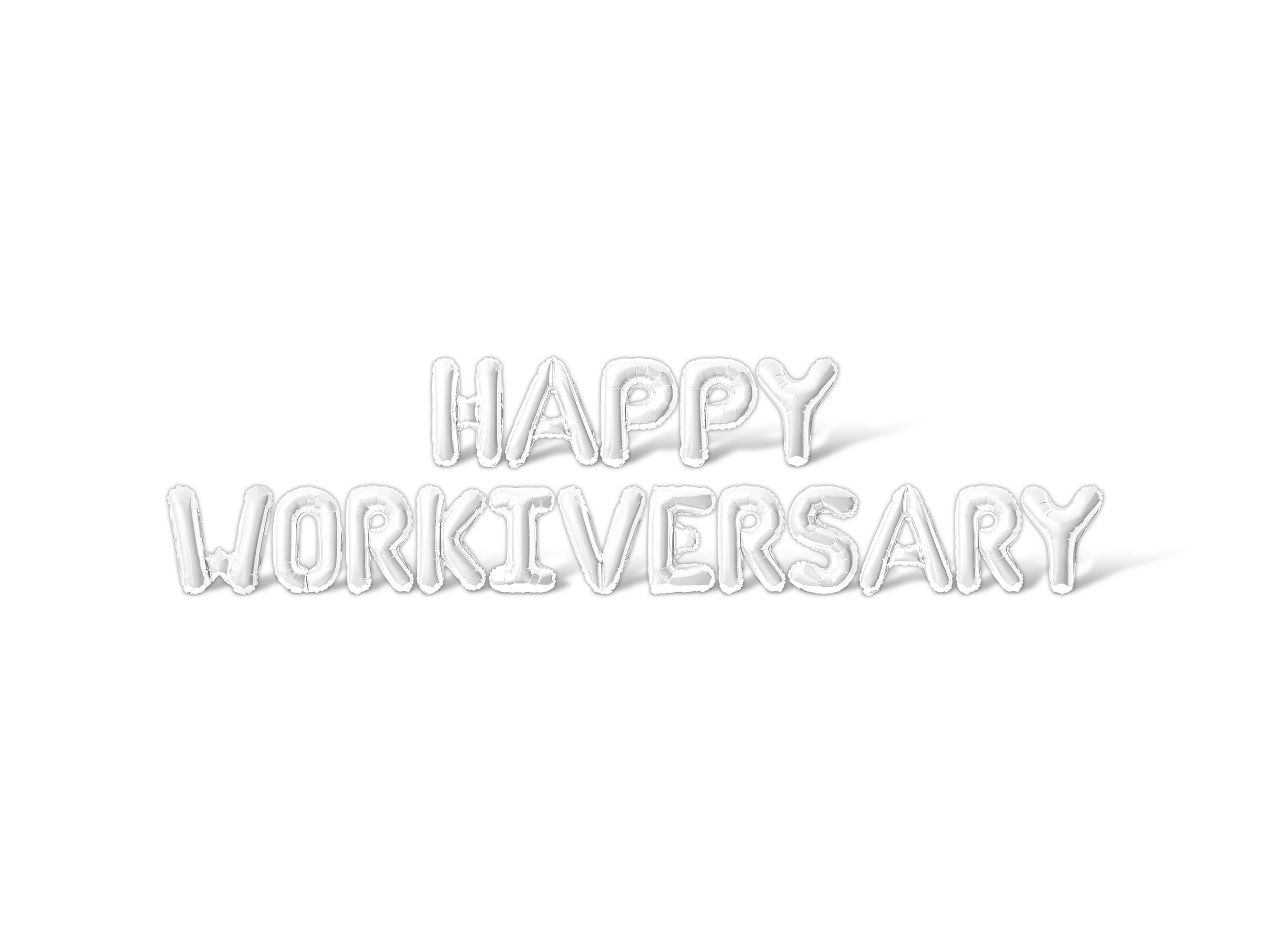 Letter Balloons - HAPPY WORKIVERSARY 16" Inch Alphabet Letters Foil ...