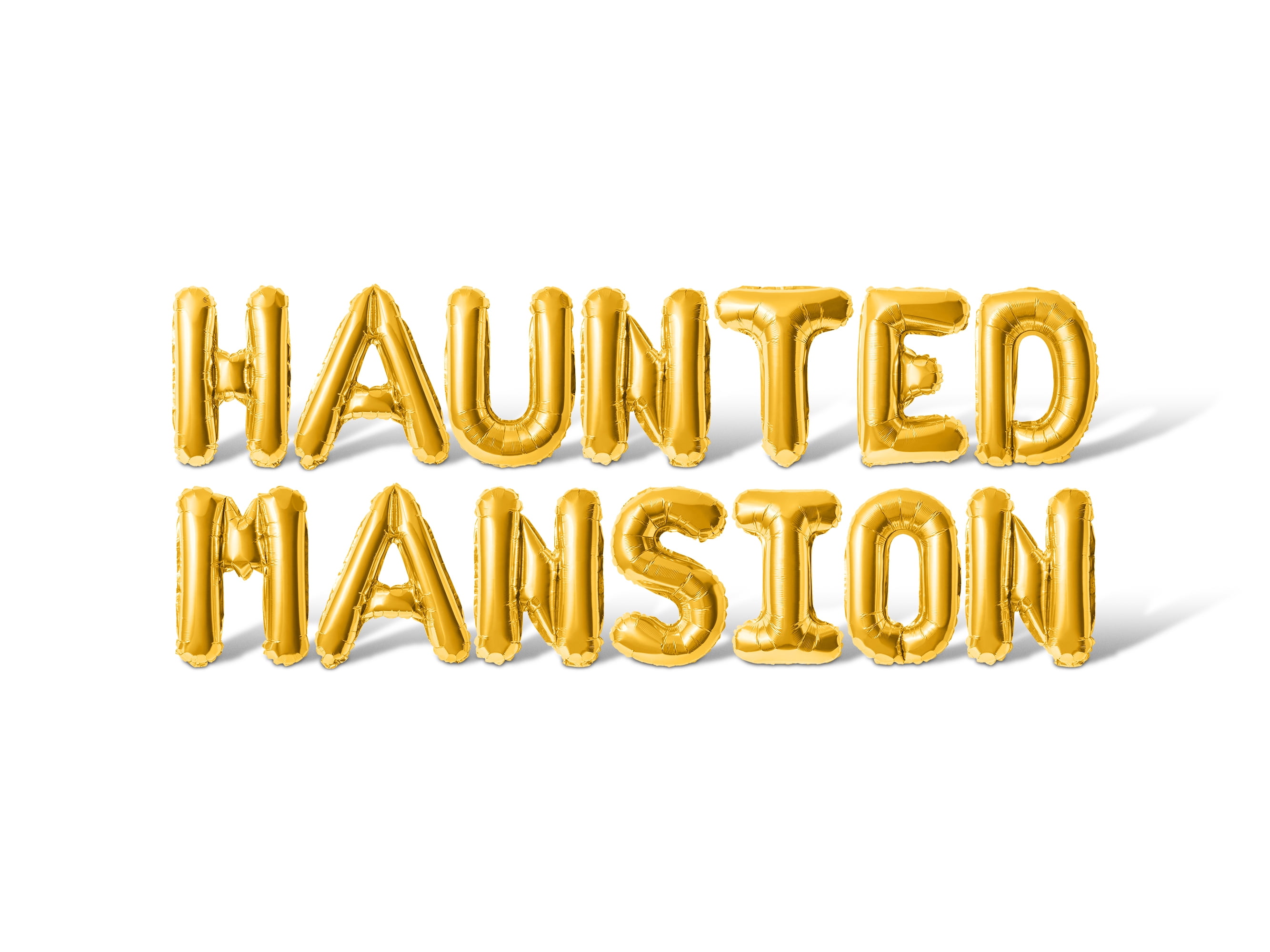 Letter Balloons - HAUNTED MANSION 16" Inch Alphabet Letters Foil Mylar ...