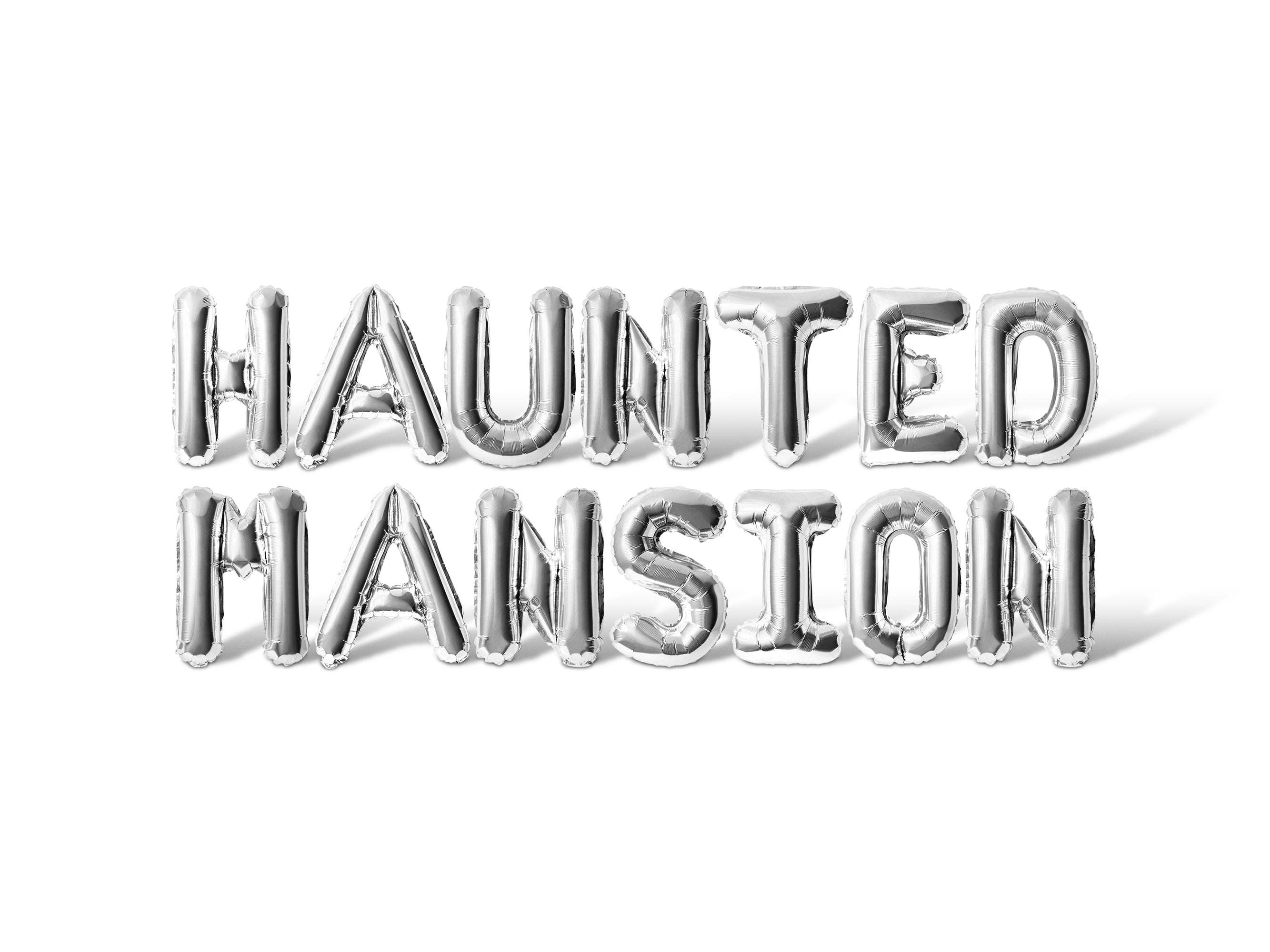 Letter Balloons - HAUNTED MANSION 16" Inch Alphabet Letters Foil Mylar ...