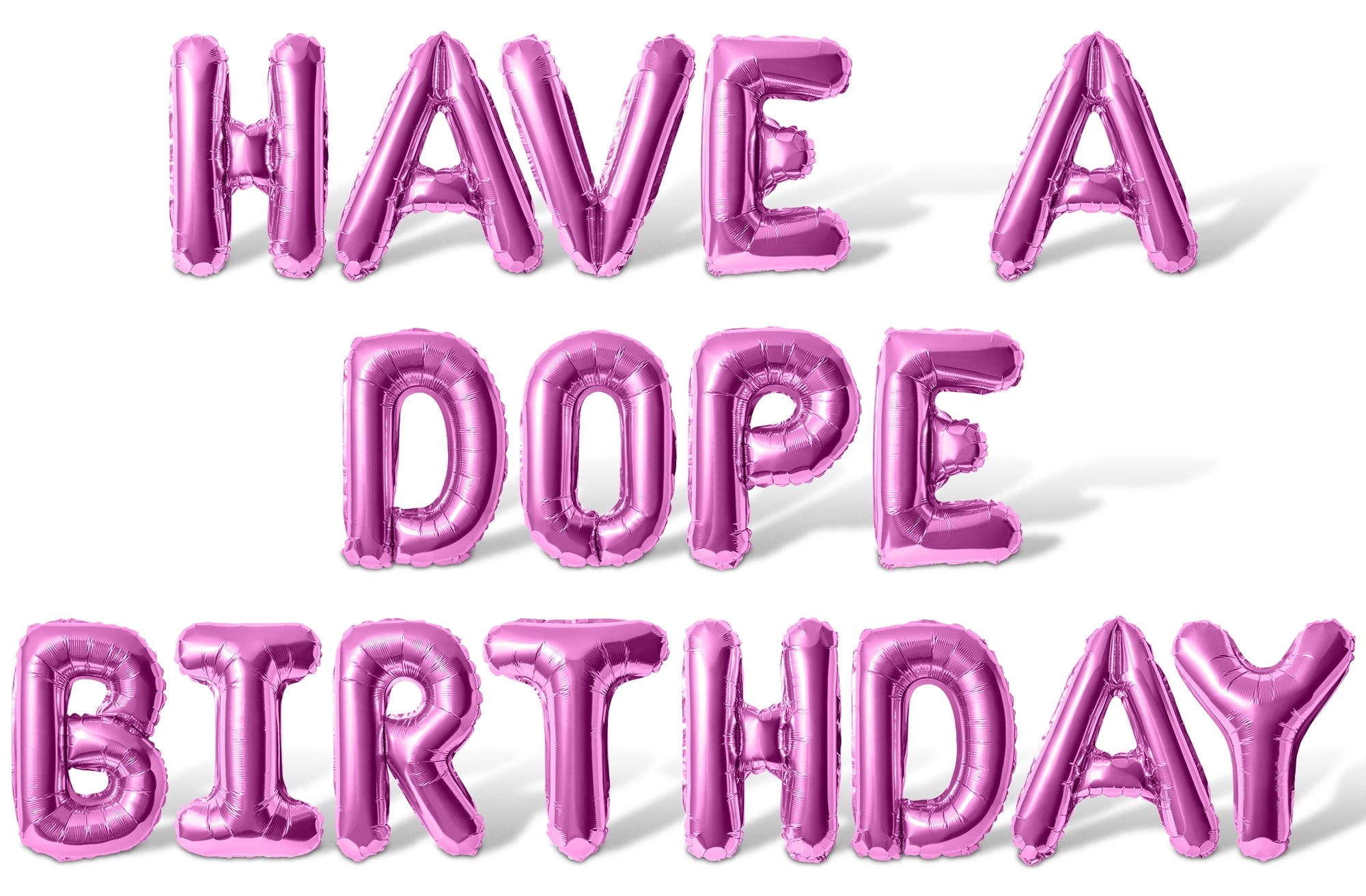 Letter Balloons - HAVE A DOPE BIRTHDAY 16" Inch Alphabet Letters Foil ...