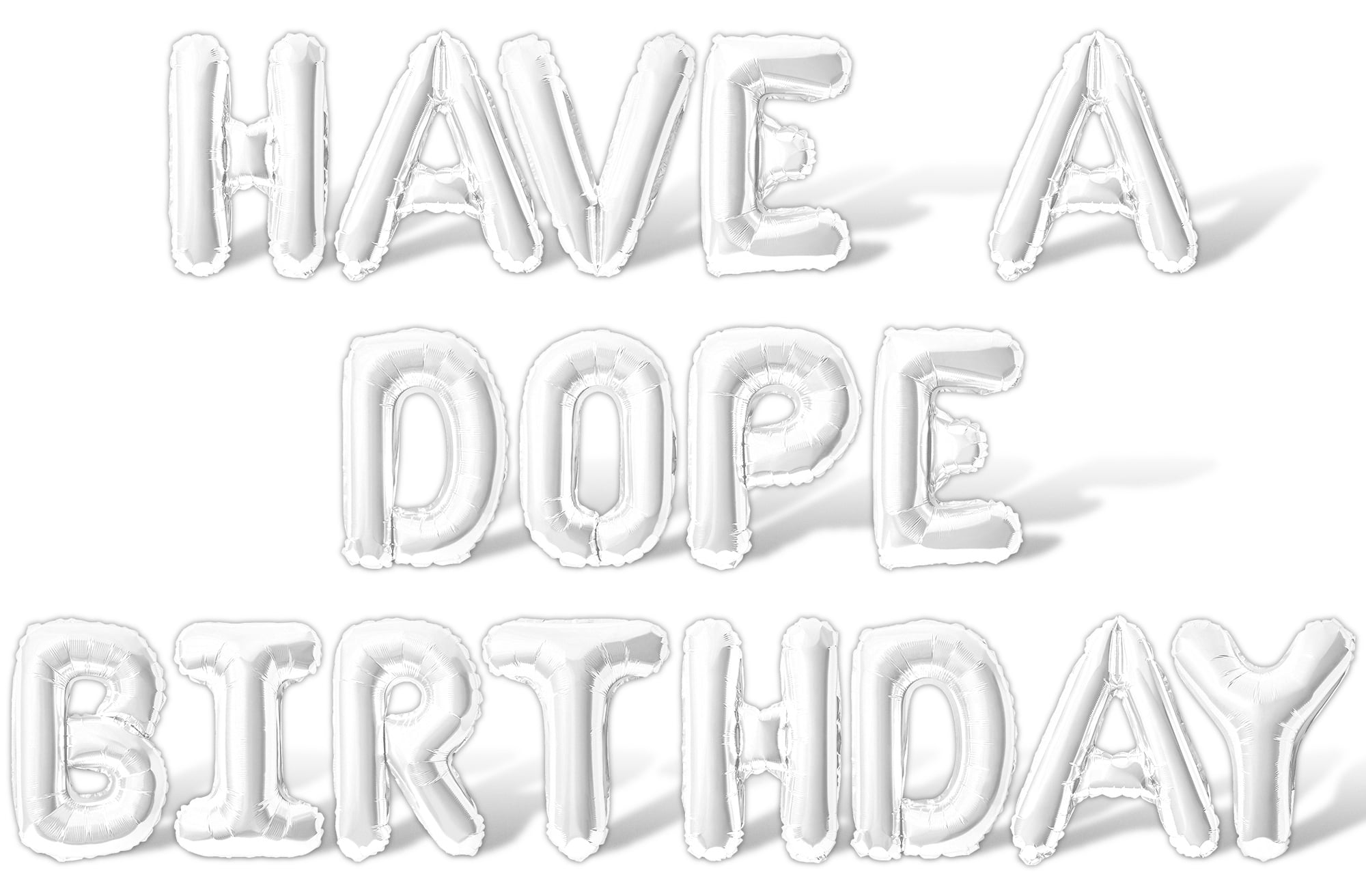 Letter Balloons - HAVE A DOPE BIRTHDAY 16" Inch Alphabet Letters Foil ...