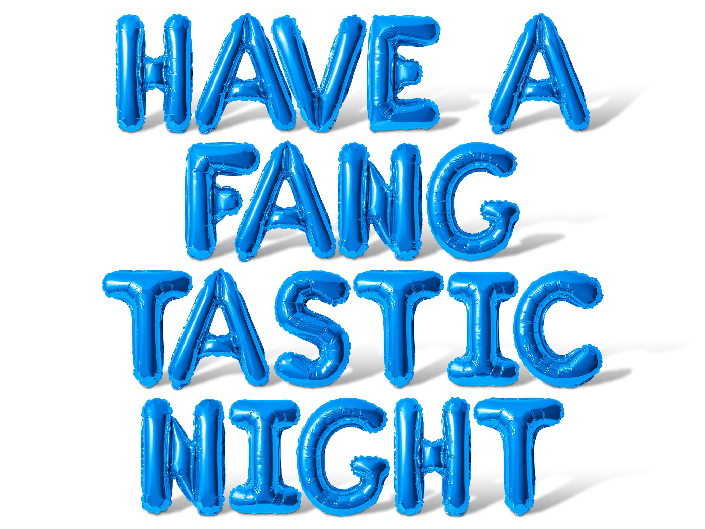 Letter Balloons - HAVE A FANG TASTIC NIGHT 16" Inch Alphabet Letters ...