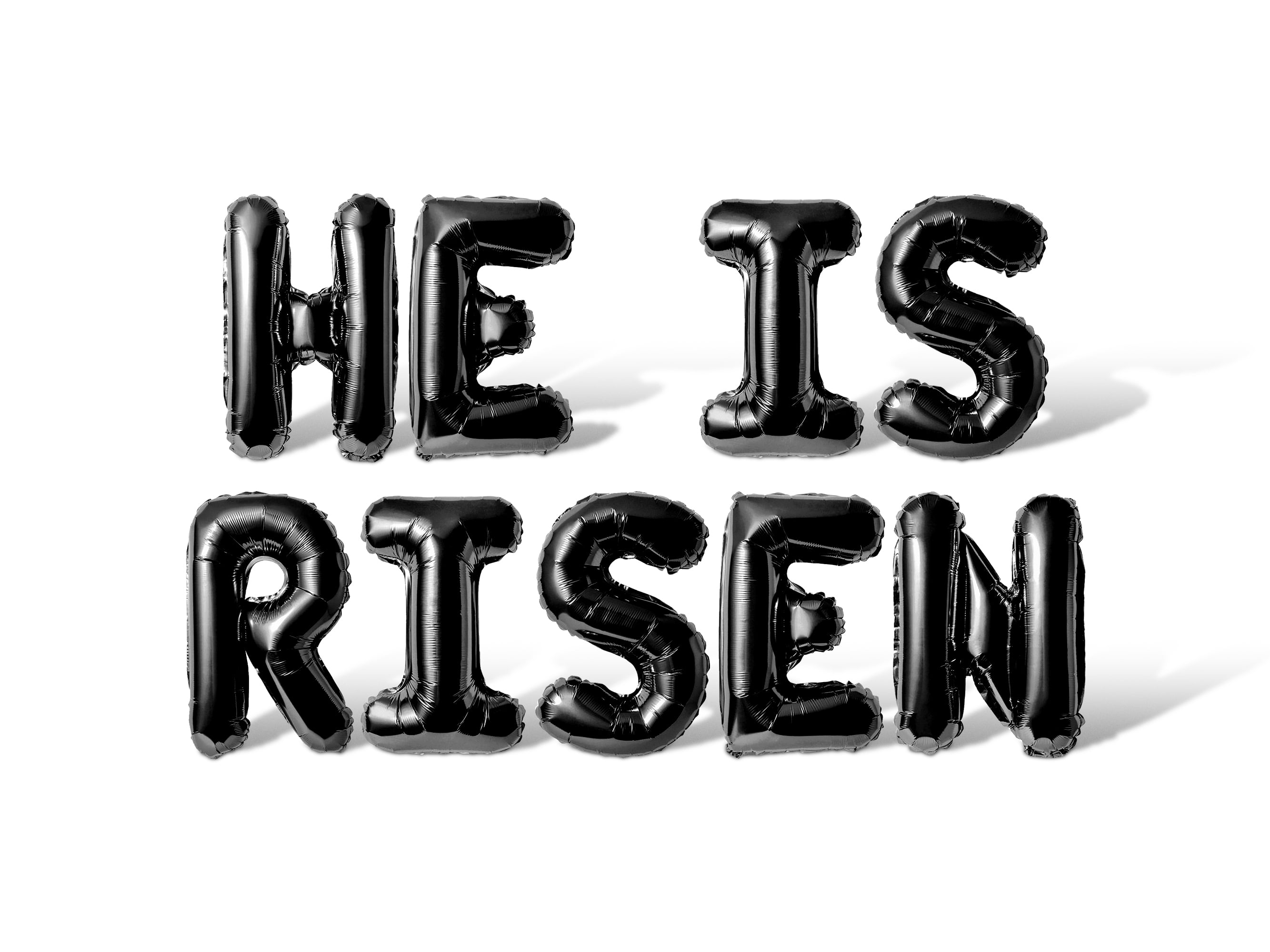 Letter Balloons - HE IS RISEN 16" Inch Alphabet Letters Foil Mylar ...