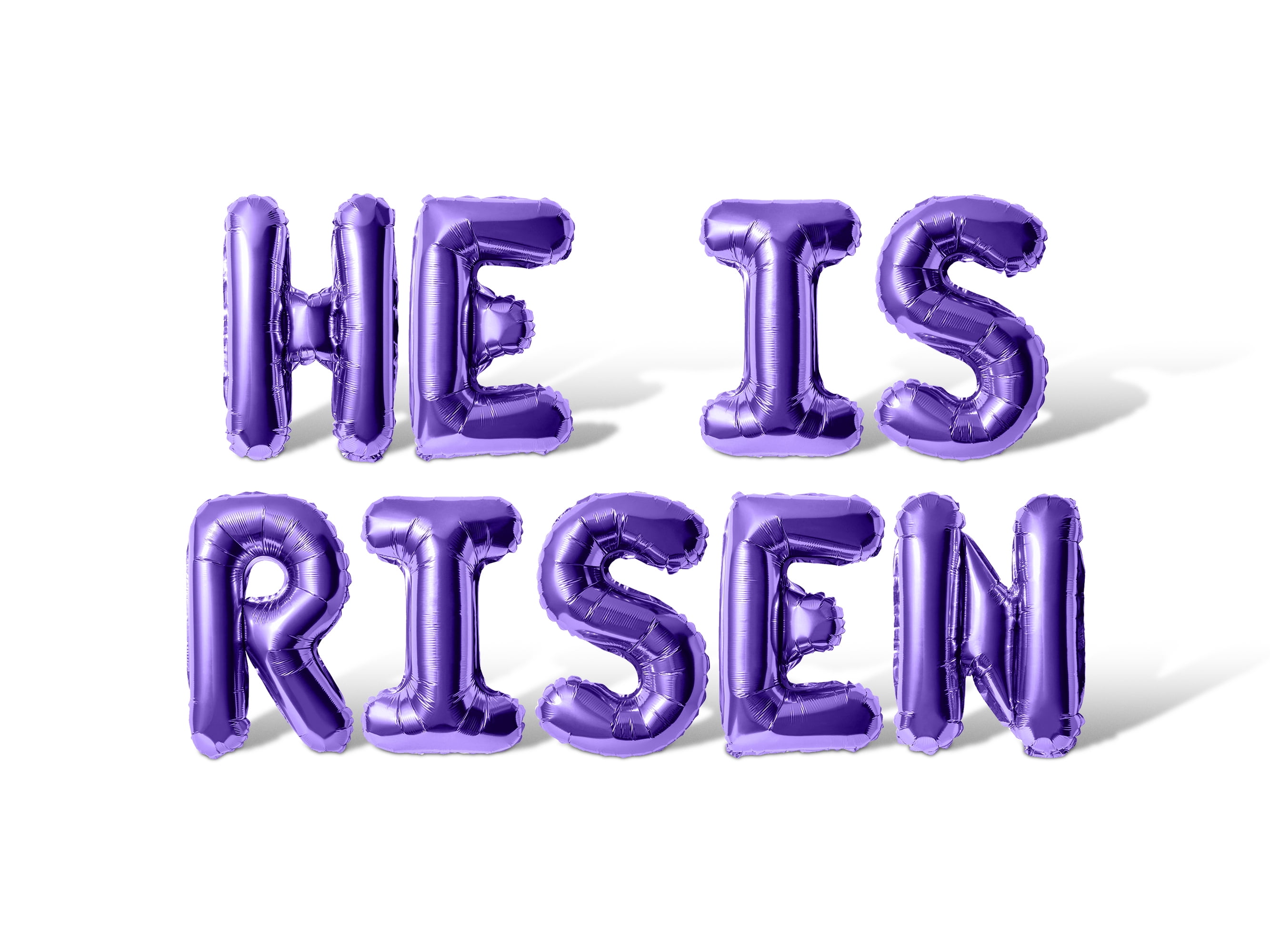 Letter Balloons - HE IS RISEN 16" Inch Alphabet Letters Foil Mylar ...