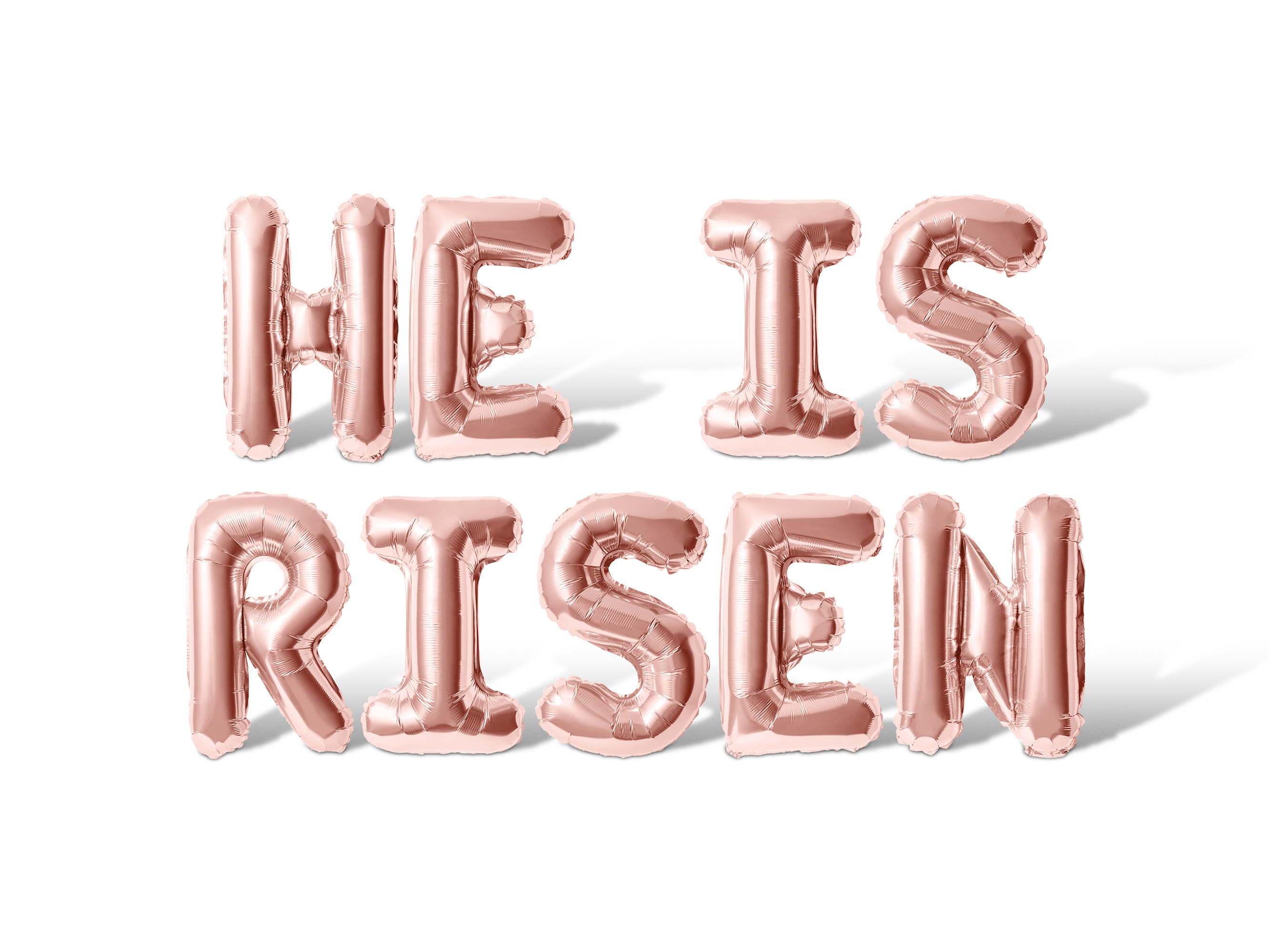 Letter Balloons - HE IS RISEN 16" Inch Alphabet Letters Foil Mylar ...