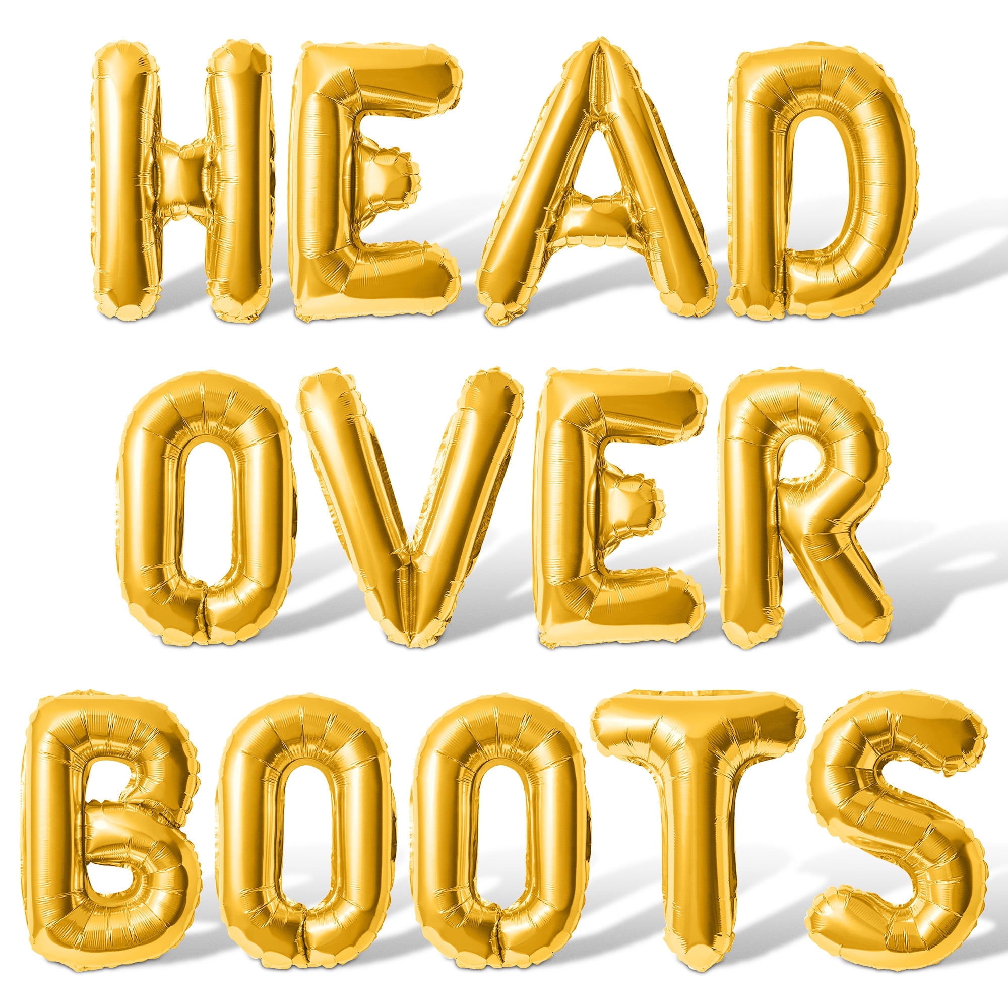 Letter Balloons - HEAD OVER BOOTS 16" Inch Alphabet Letters Foil Mylar ...