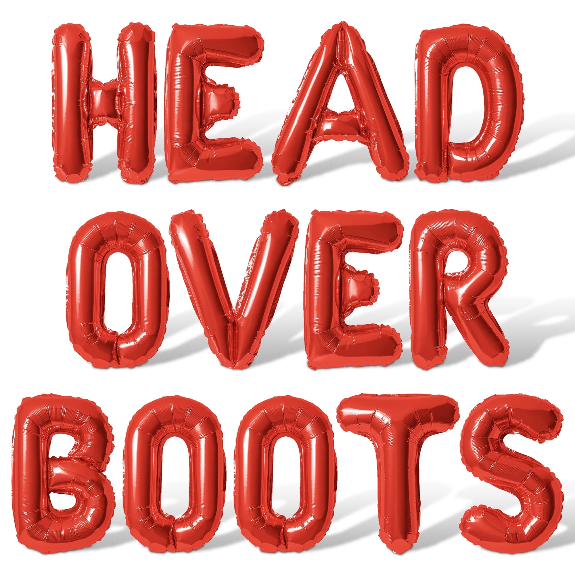 Letter Balloons - HEAD OVER BOOTS 16" Inch Alphabet Letters Foil Mylar ...