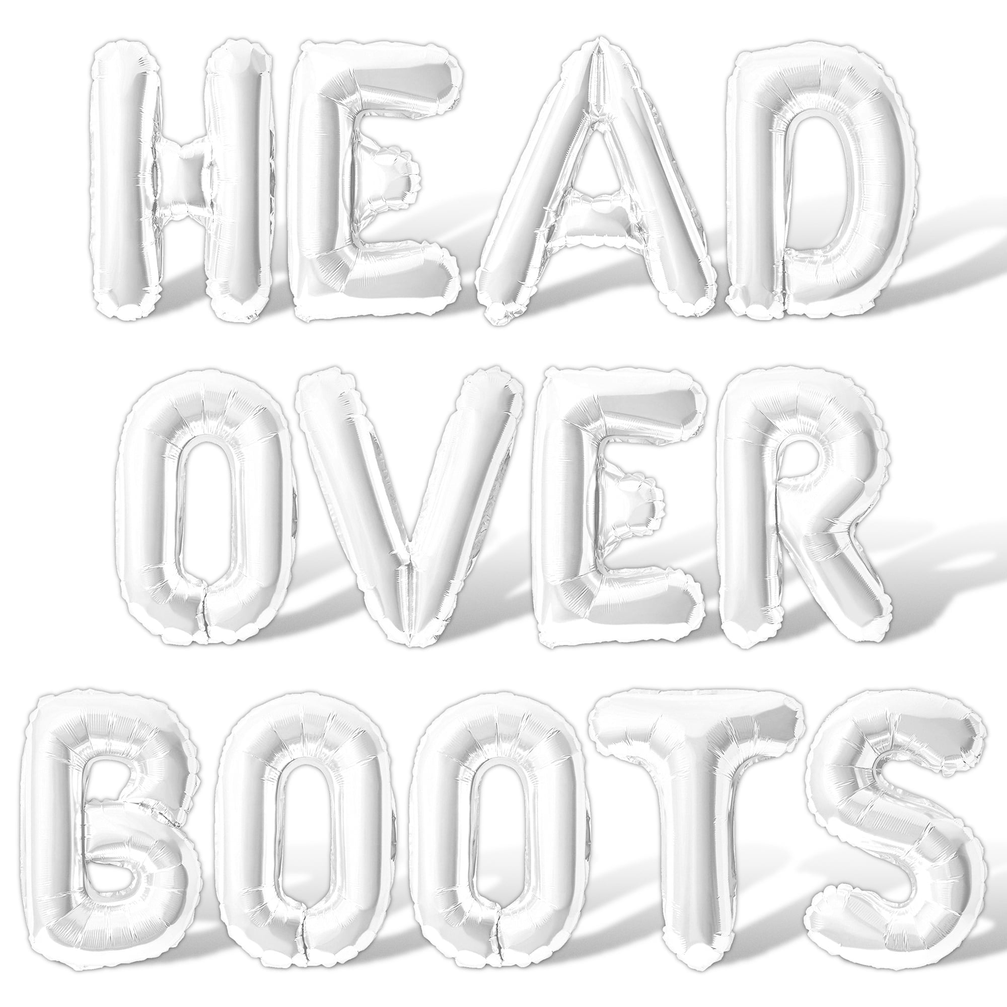 Letter Balloons - HEAD OVER BOOTS 16" Inch Alphabet Letters Foil Mylar ...
