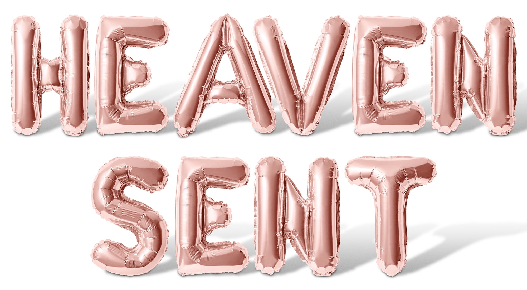 Letter Balloons - HEAVEN SENT 16" Inch Alphabet Letters Foil Mylar ...