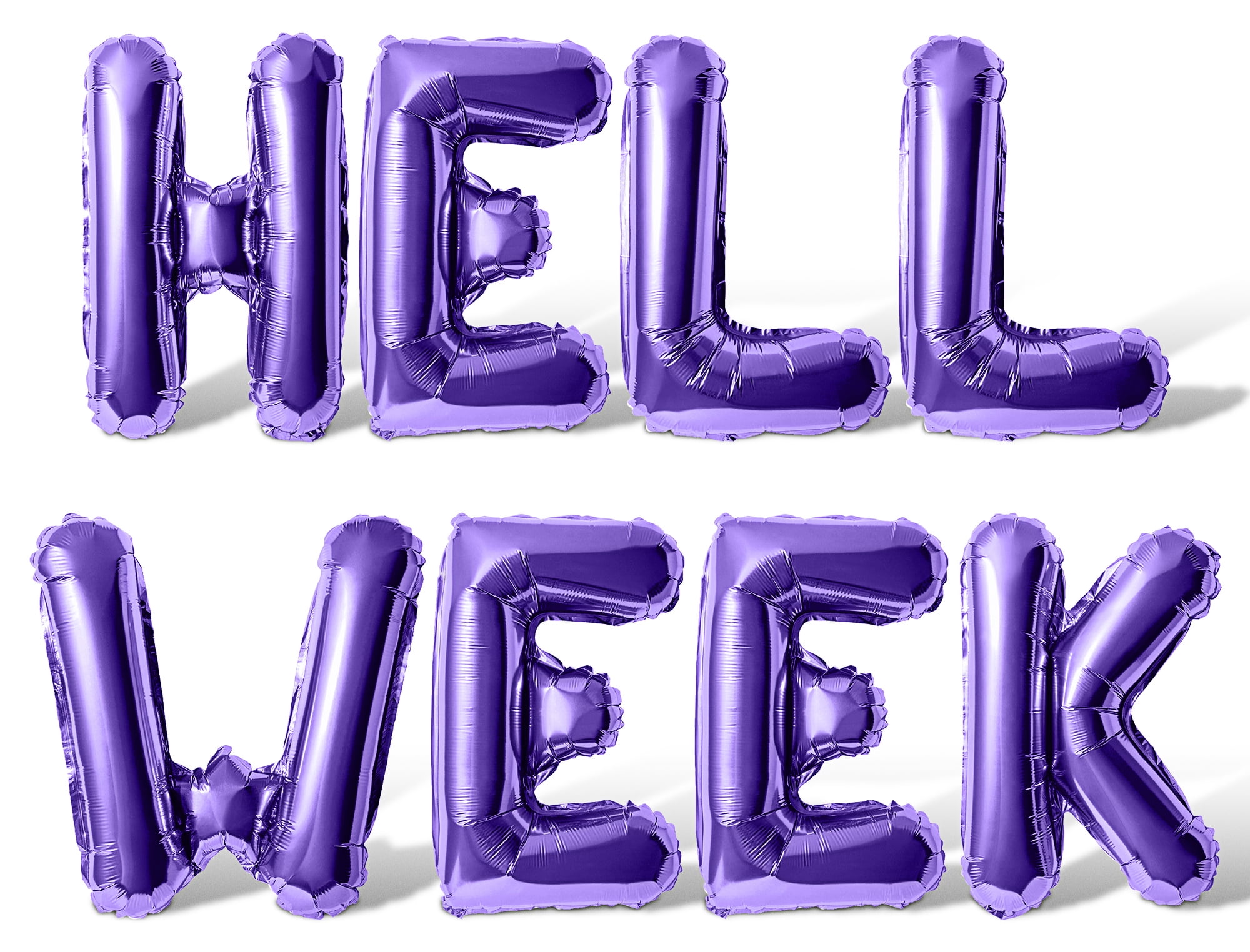 Letter Balloons - HELL WEEK 16" Inch Alphabet Letters Foil Mylar ...