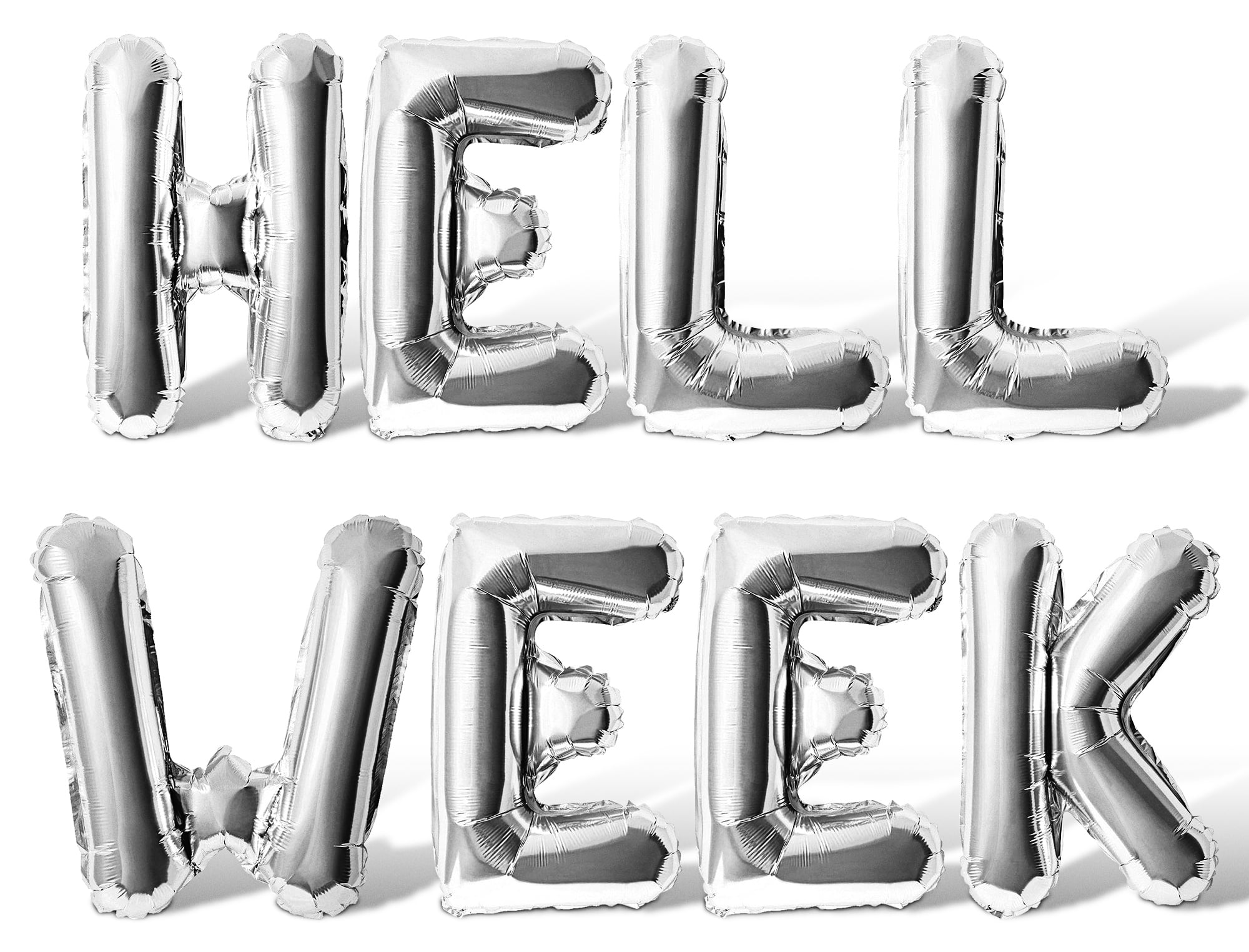 Letter Balloons - HELL WEEK 16" Inch Alphabet Letters Foil Mylar ...