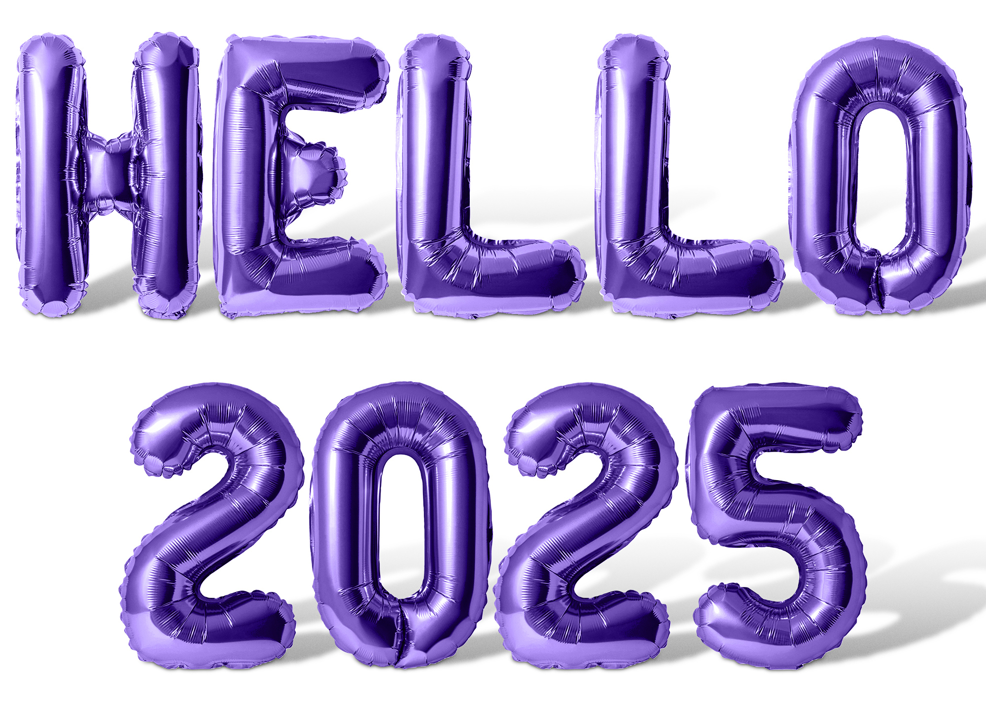 Letter Balloons - HELLO 2025 16" Inch Alphabet Letters Foil Mylar ...