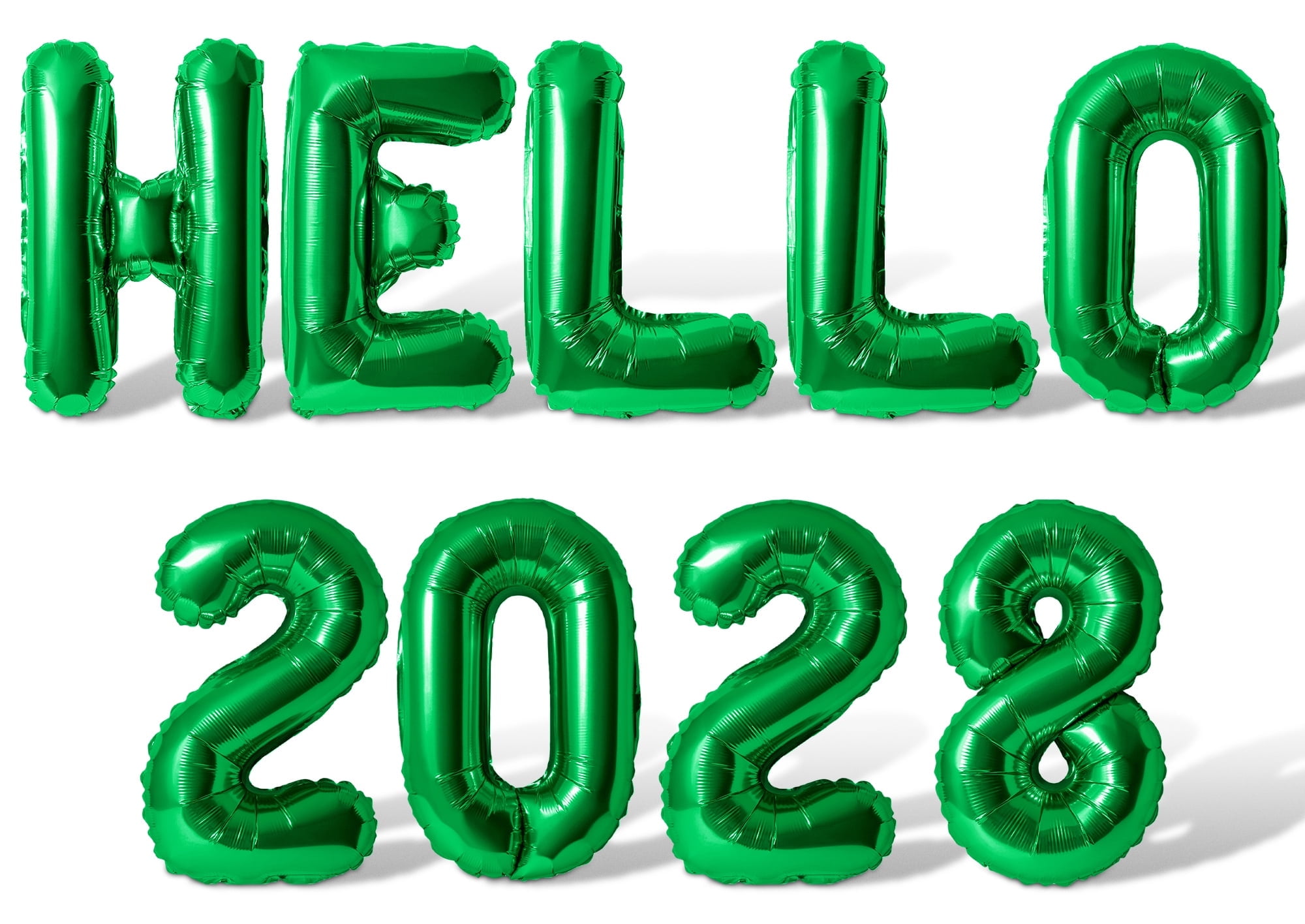 Letter Balloons - HELLO 2028 16" Inch Alphabet Letters Foil Mylar ...