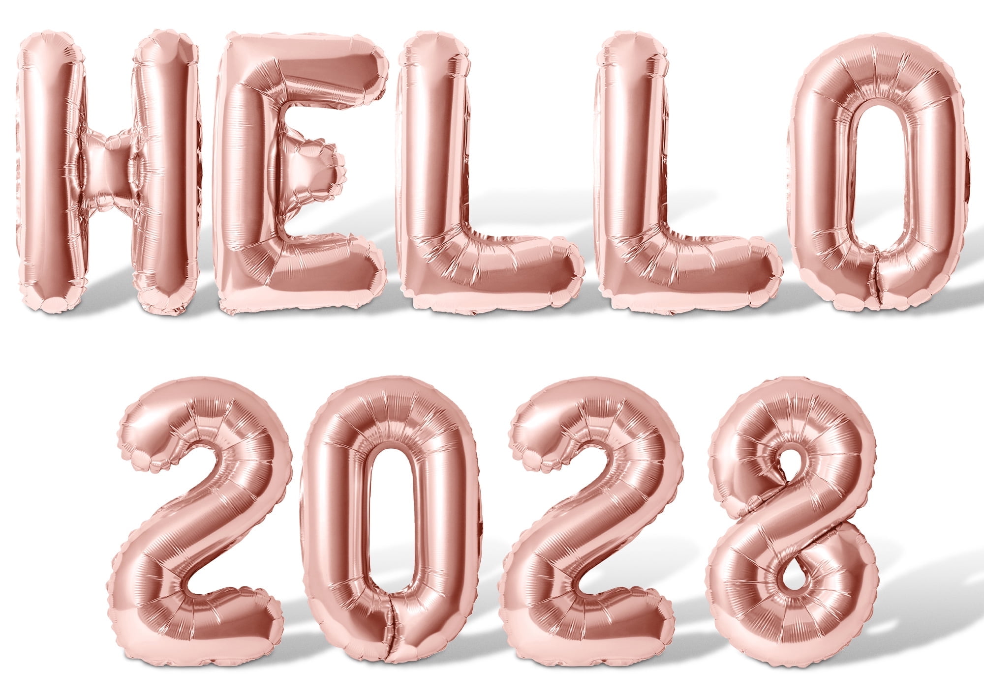 Letter Balloons - HELLO 2028 16" Inch Alphabet Letters Foil Mylar ...